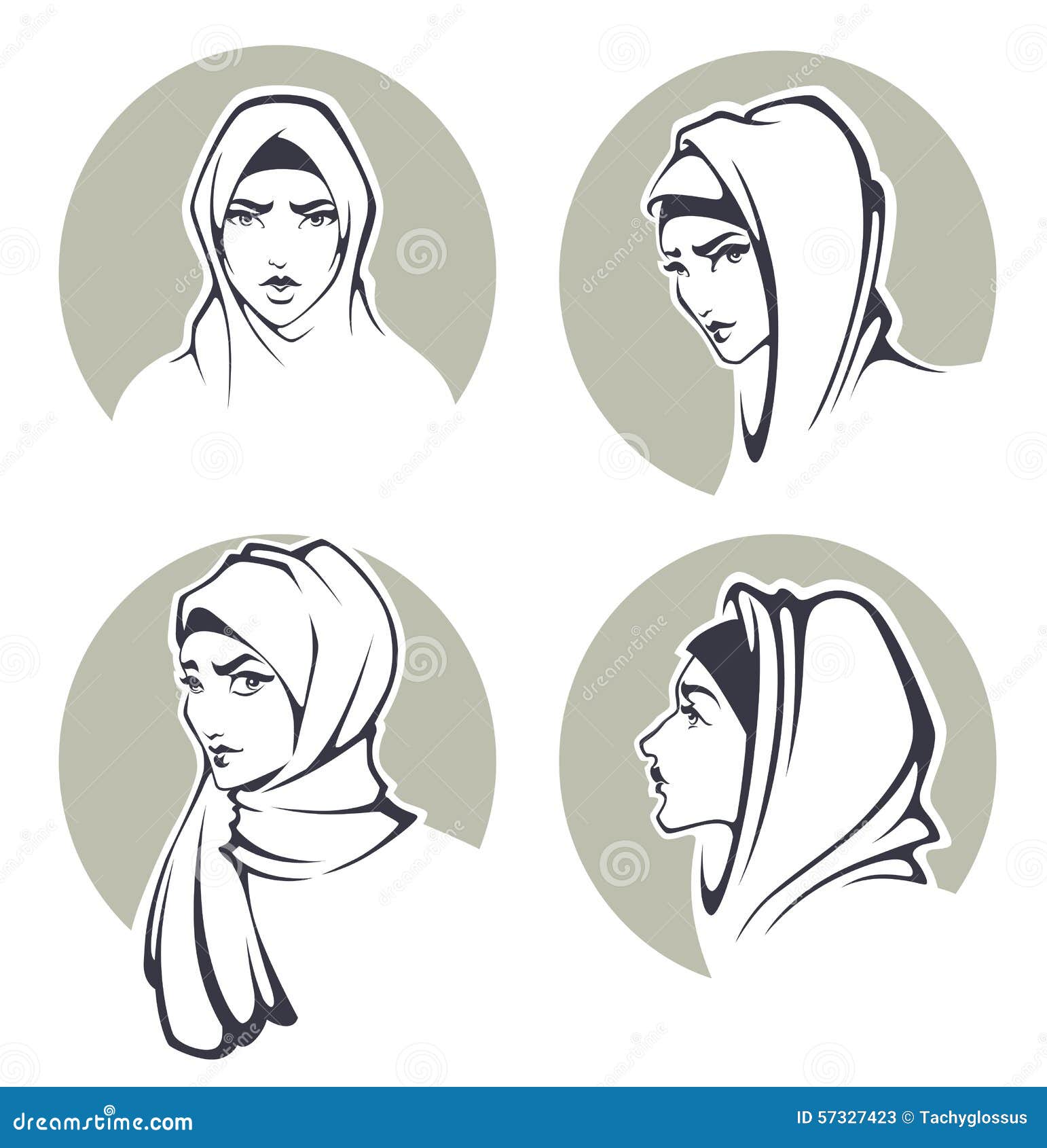 Arabian girls stock vector. Illustration of beautiful - 57327423