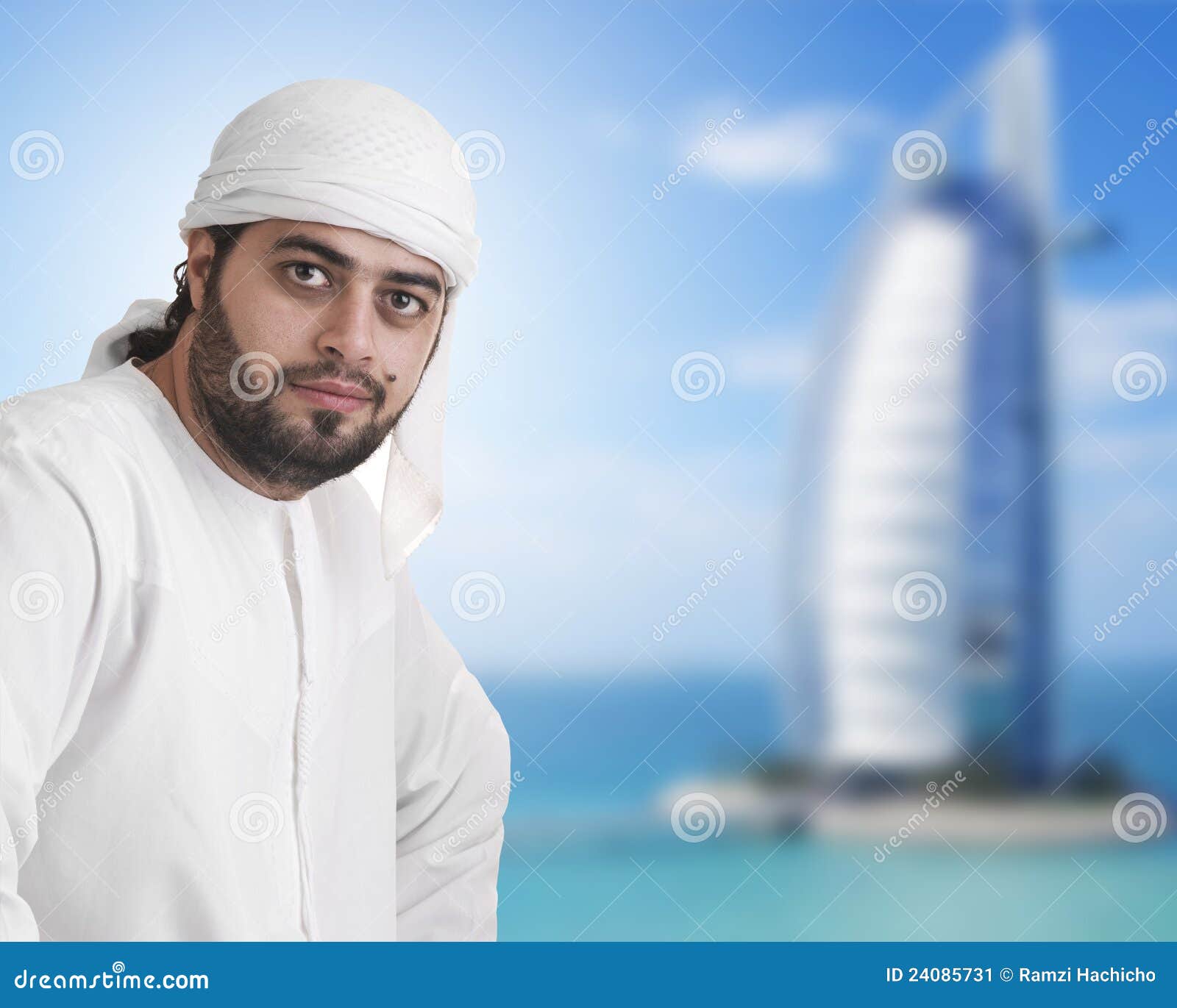 Arabian Guy with Traditional Outfit Stock Image - Image of ethnic ...