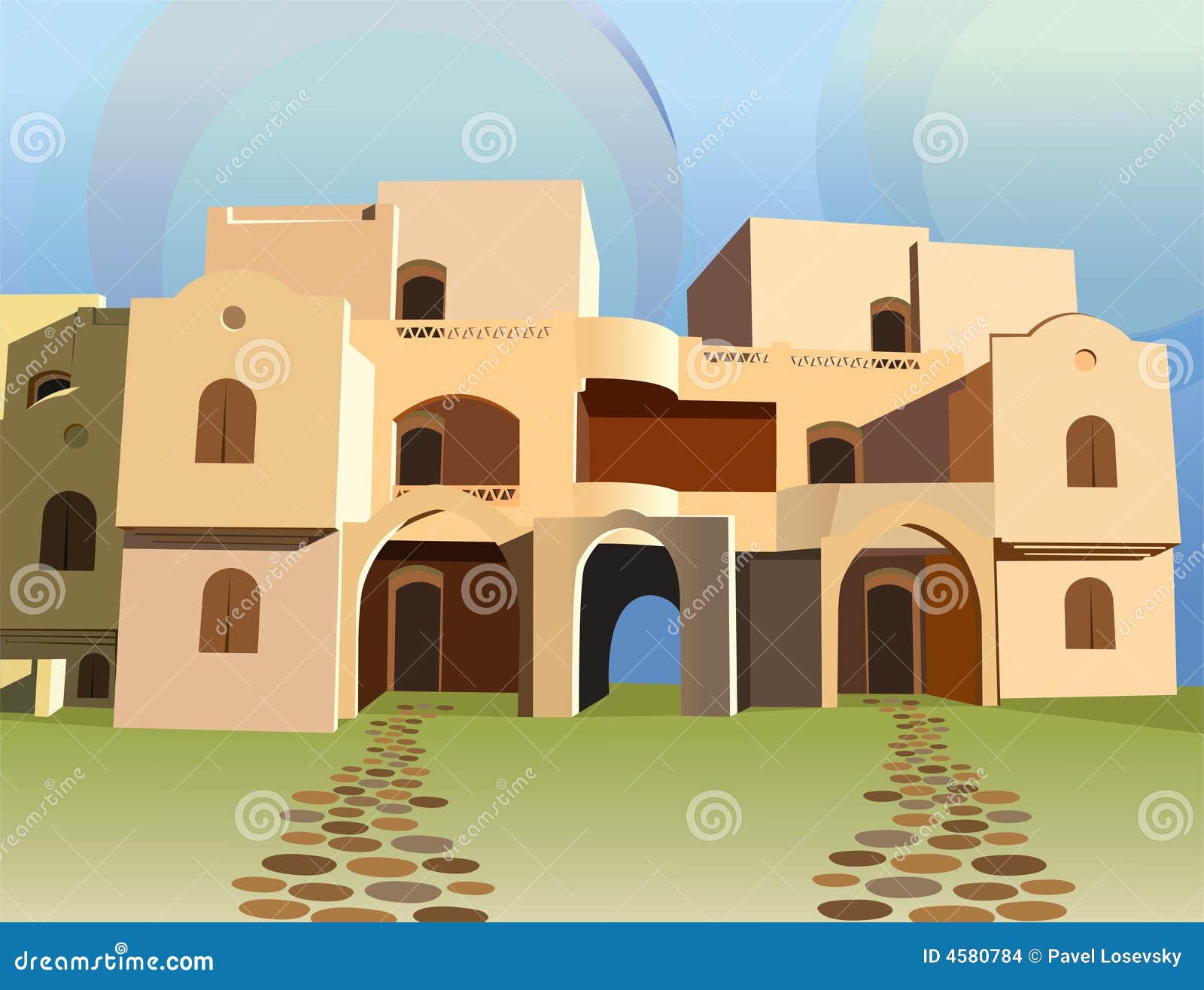 Arabian House vector stock vector. Illustration of egypt - 4580784