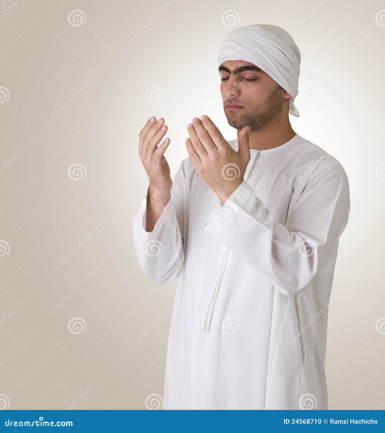 Arabian Islamic Guy Praying Stock Photo - Image of believe, arabian ...