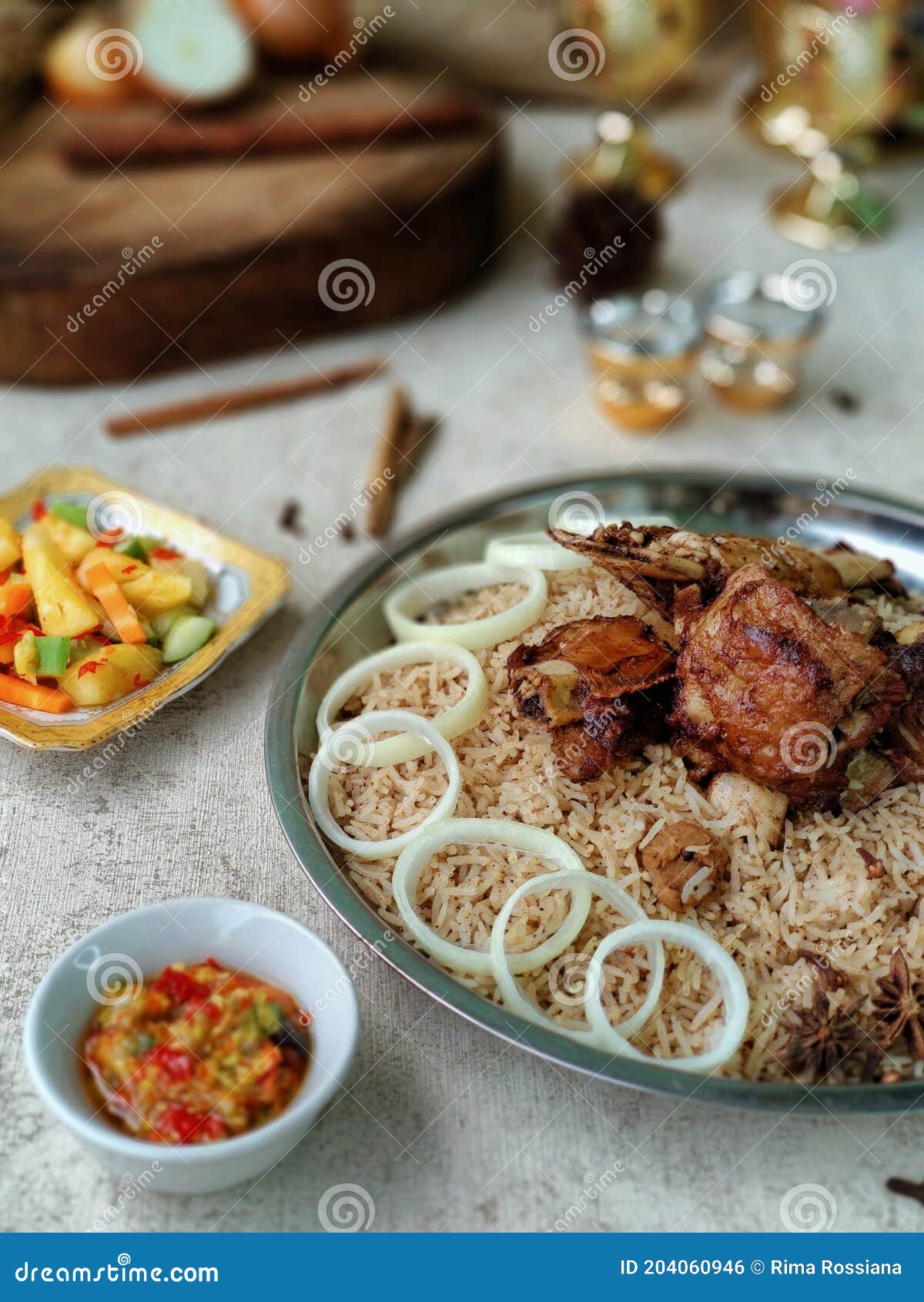Arabian Kabuli Rice stock photo. Image of arabic, arabian - 204060946