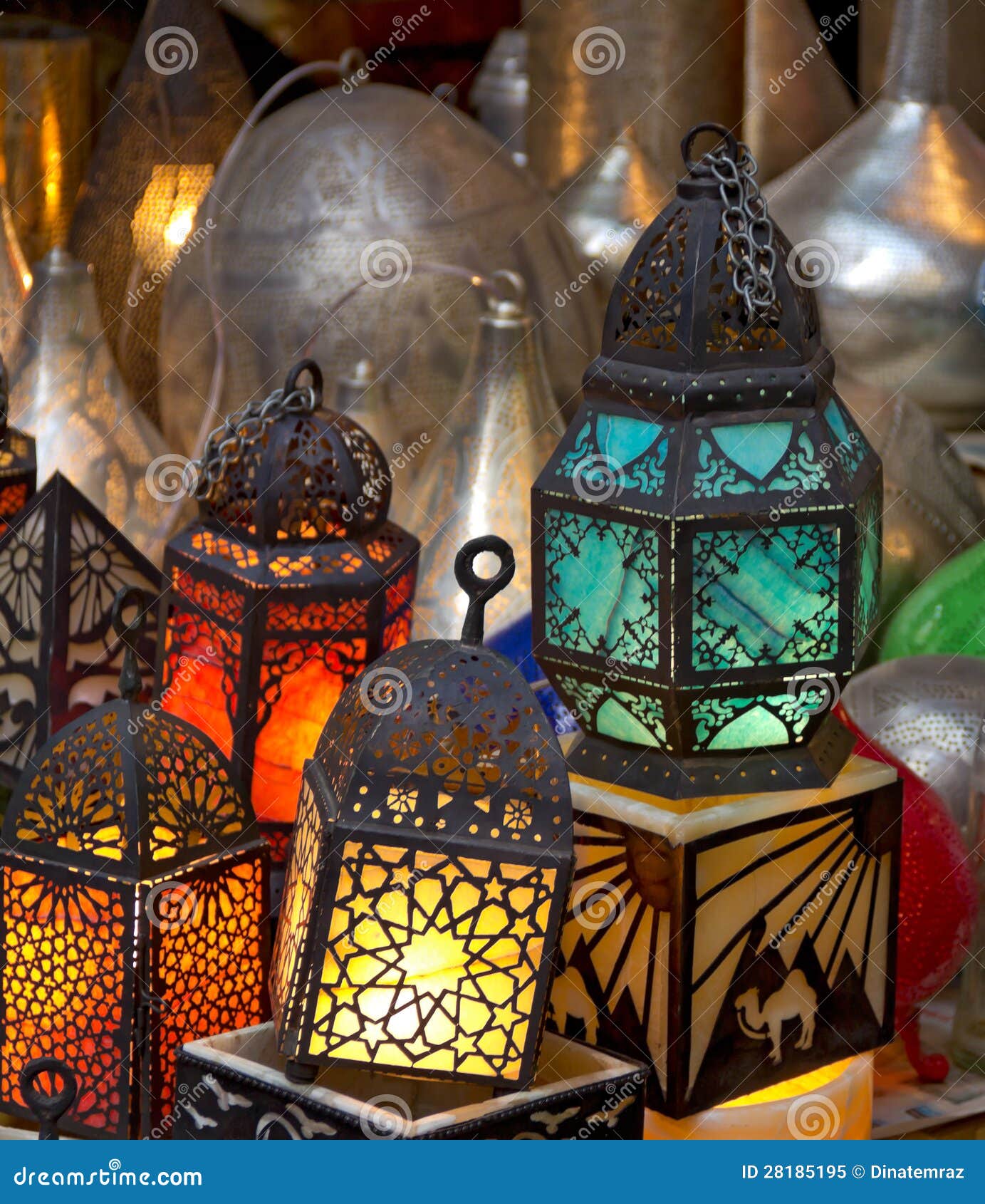 Arabian Lanterns stock image. Image of copper, lighting - 28185195