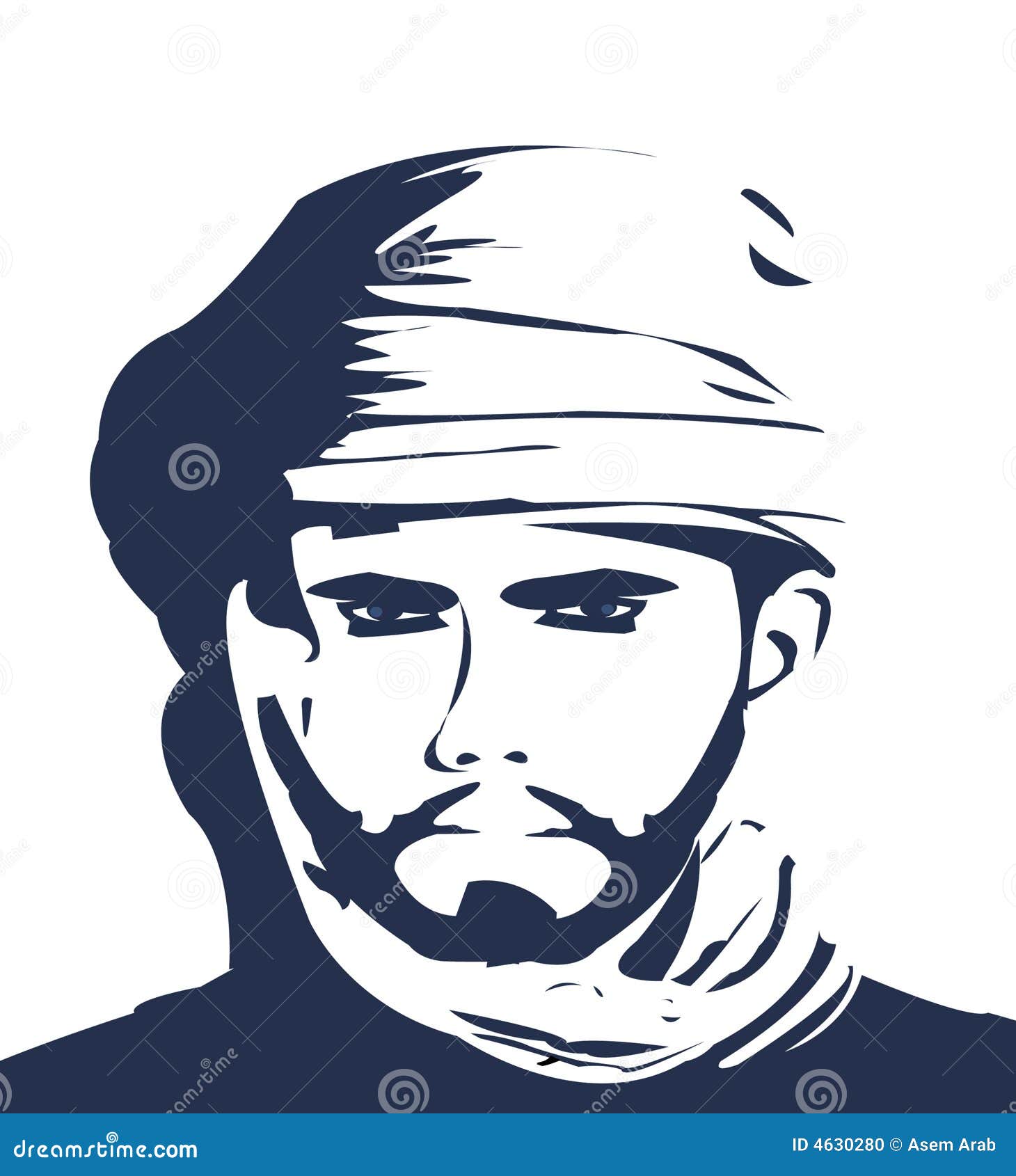 Arabian man stock vector. Illustration of illustrations - 4630280