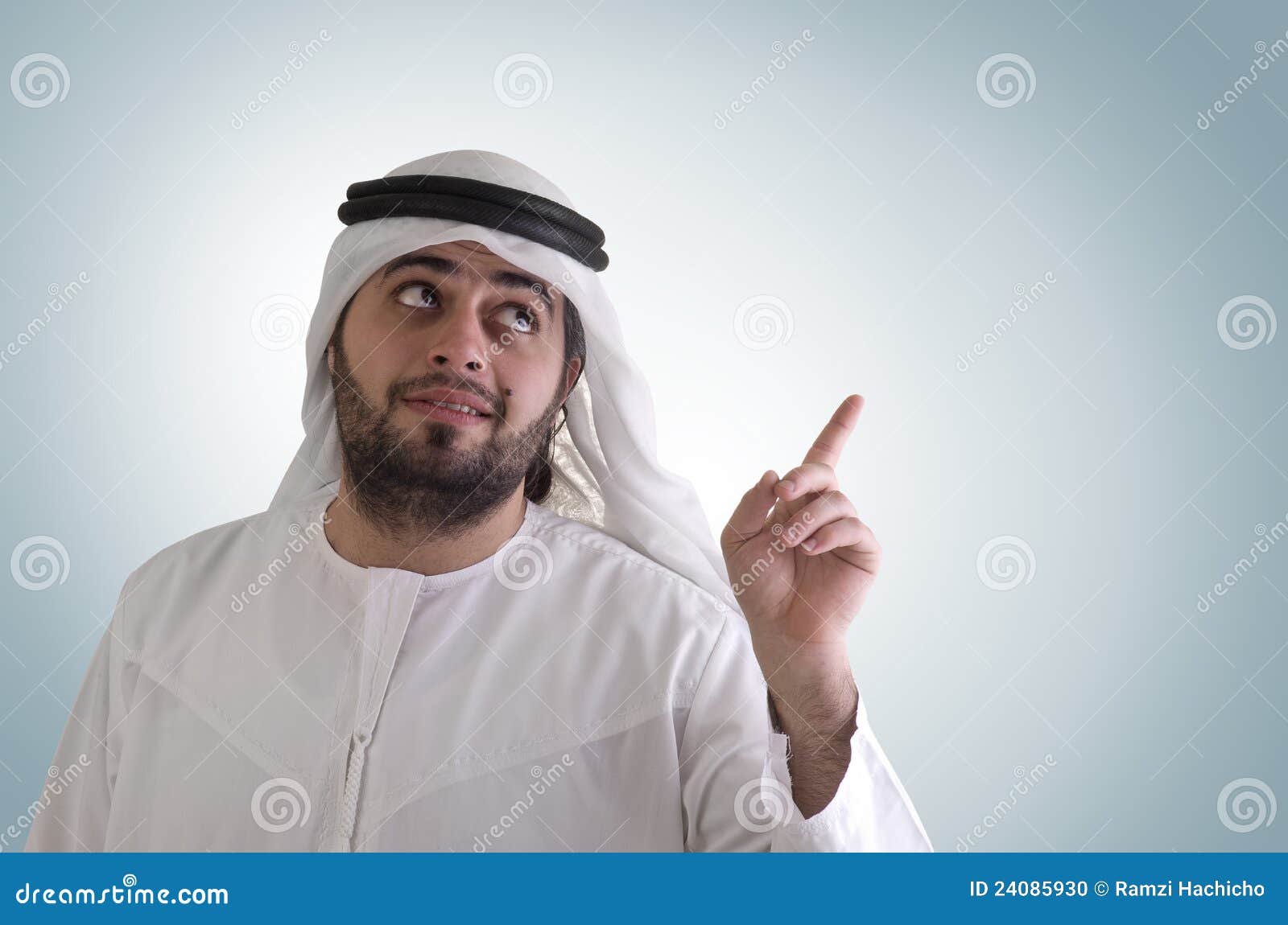 Arabian Man in Business Presentation Scene Stock Photo - Image of path ...