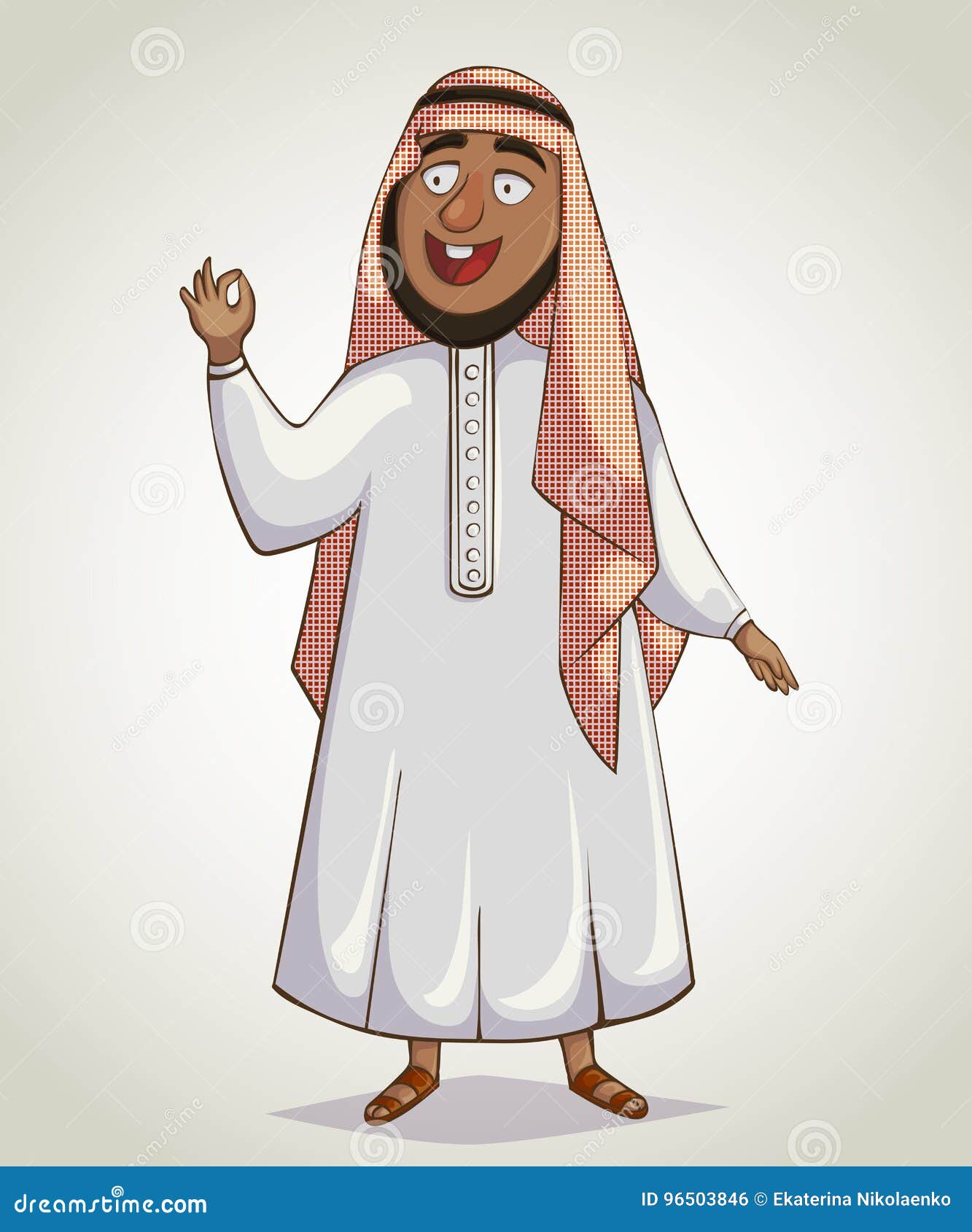 Arabian Man. Cartoon Character Stock Vector - Illustration of culture ...