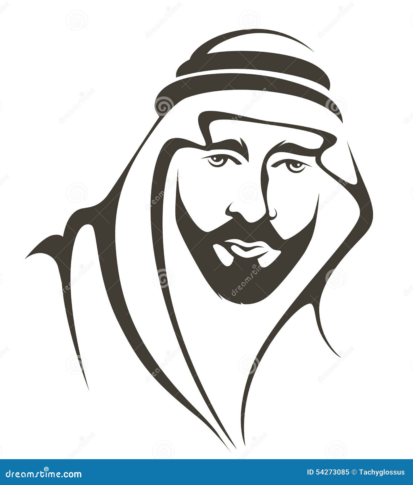 Arabian man stock vector. Illustration of iranian, eastern - 54273085
