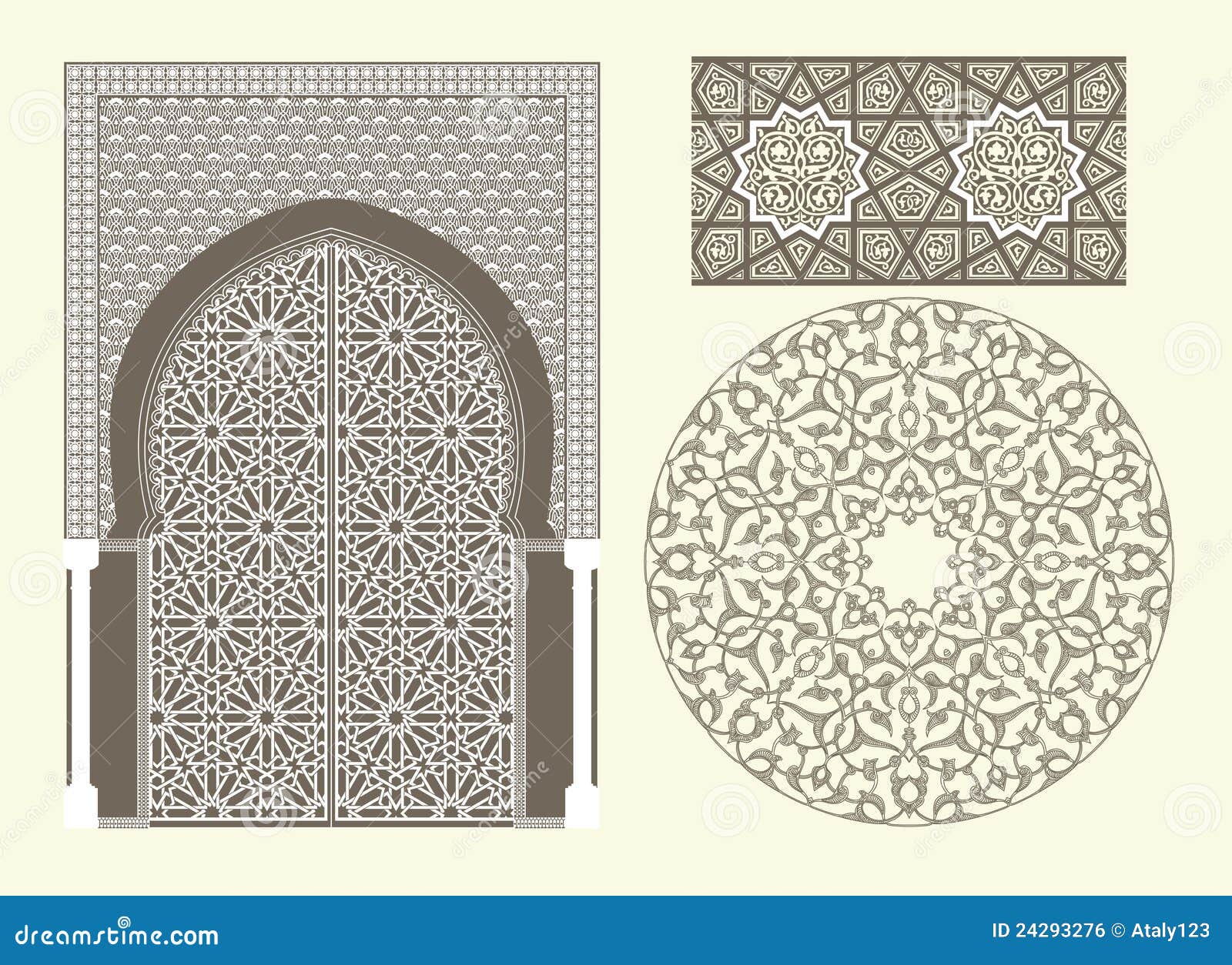 Arabian ornament stock illustration. Illustration of tradition - 24293276