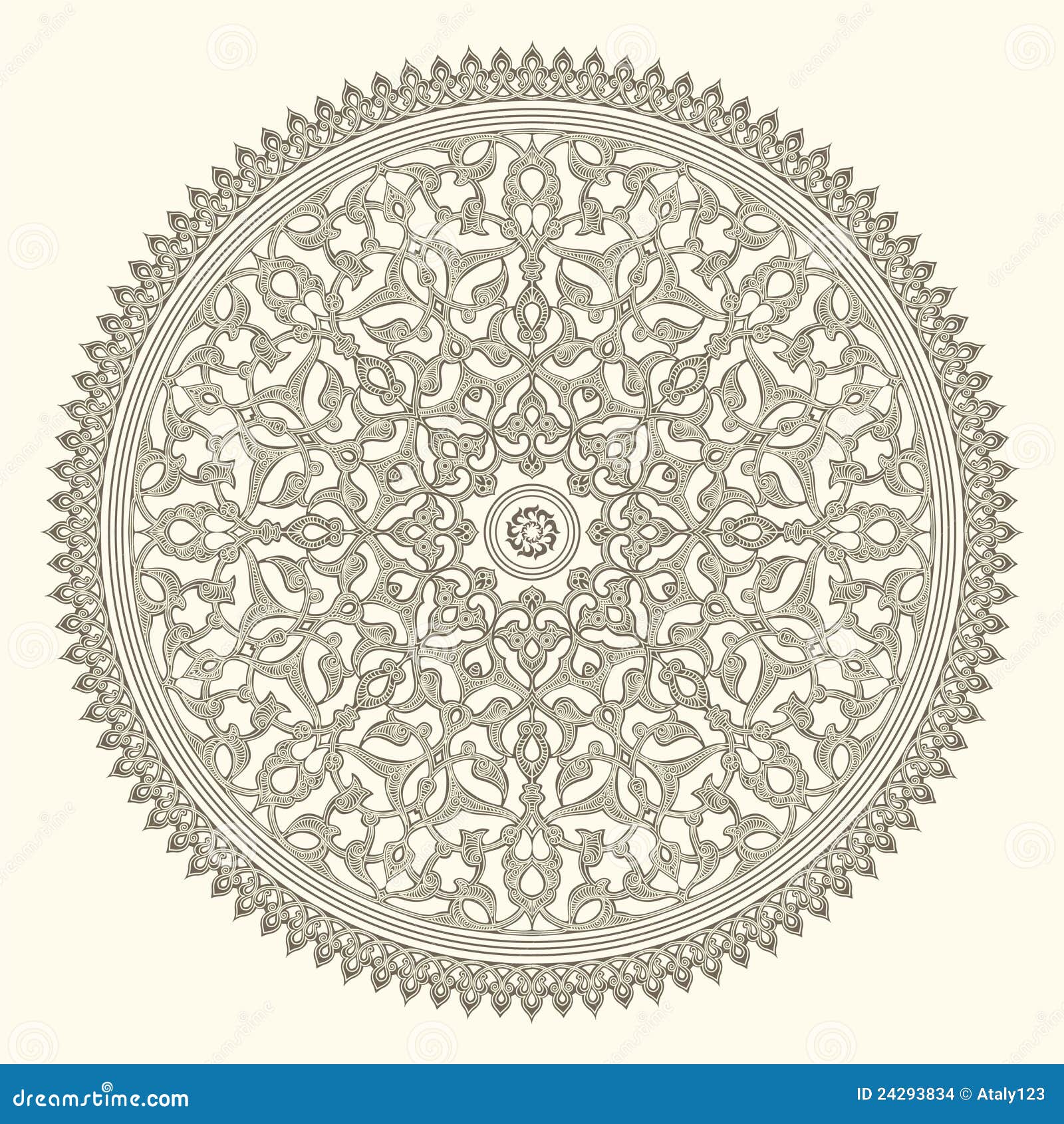 Arabian ornament stock illustration. Illustration of seamless - 24293834
