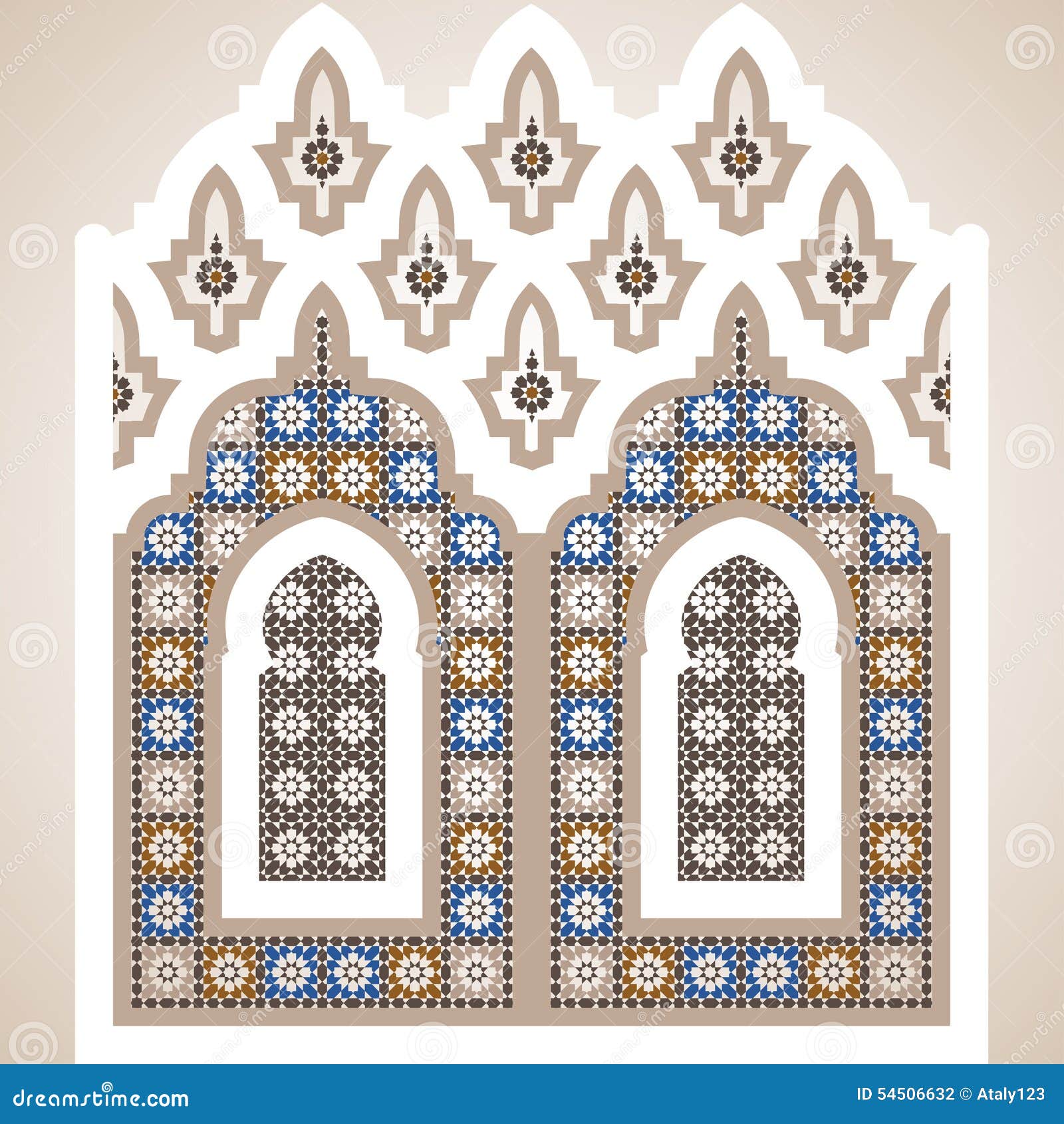 Arabian Ornament Vector Illustration Stock Vector - Illustration of ...