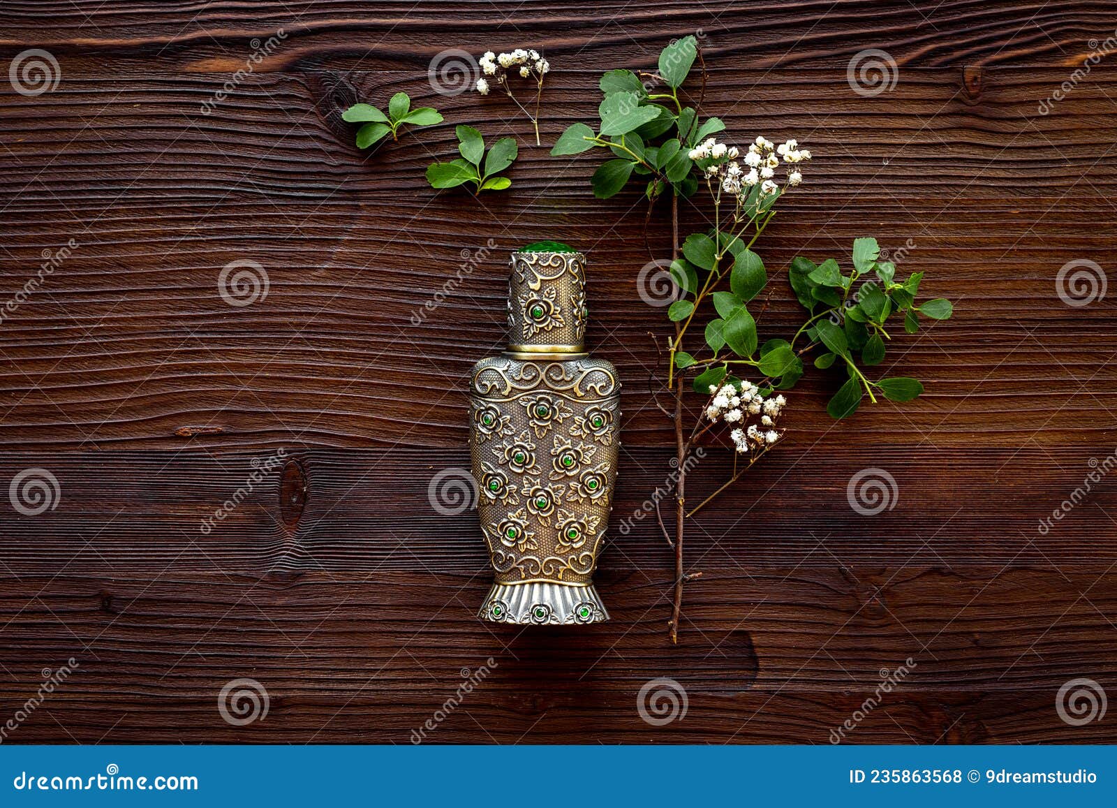 Arabian Oud Perfume or Oil with Agar Wood Tree Stock Photo - Image of ...