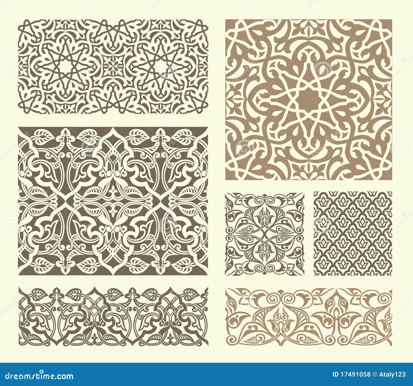 Arabian pattern stock vector. Illustration of curves - 17491058