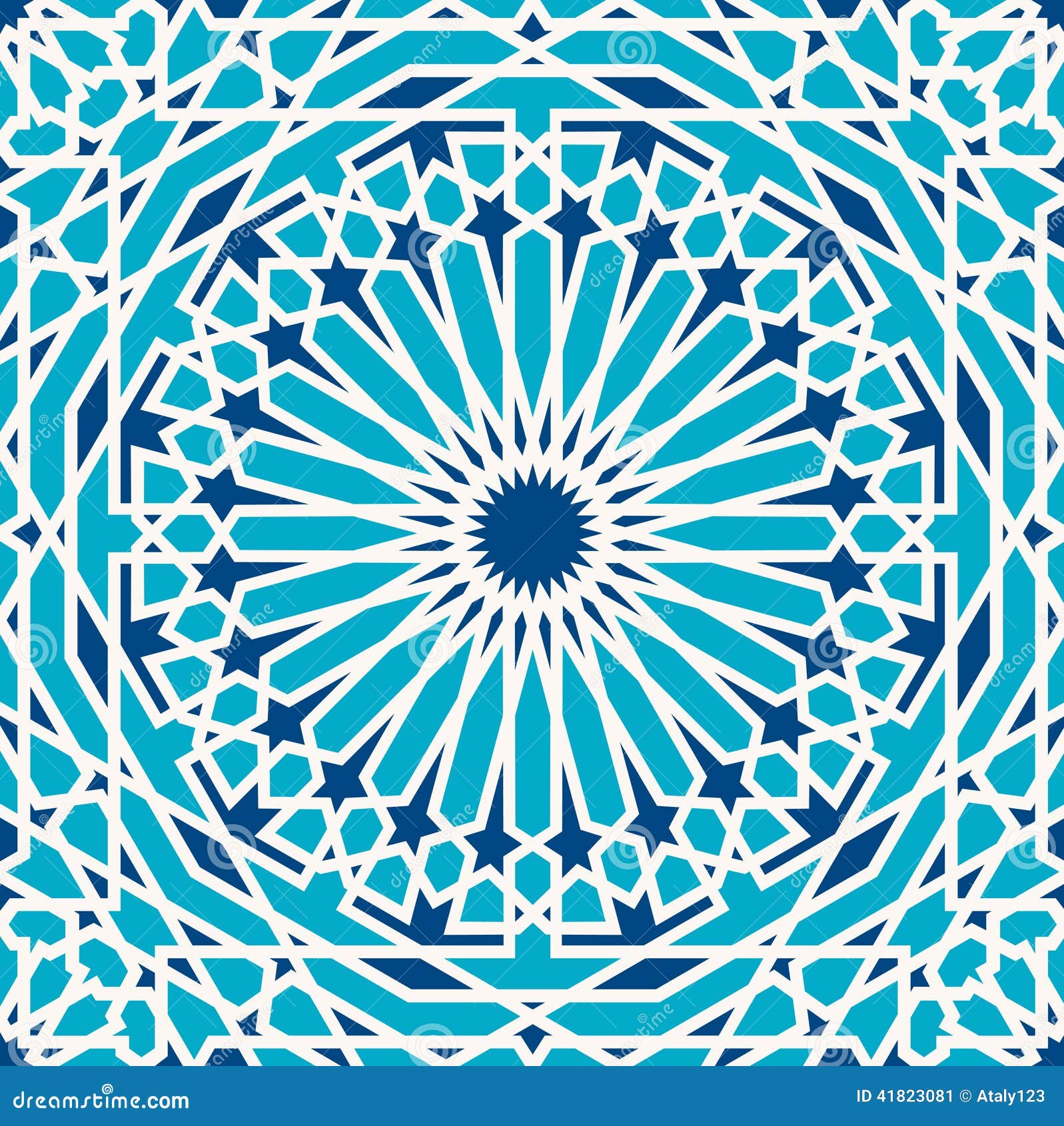 Arabian pattern stock vector. Illustration of culture - 41823081