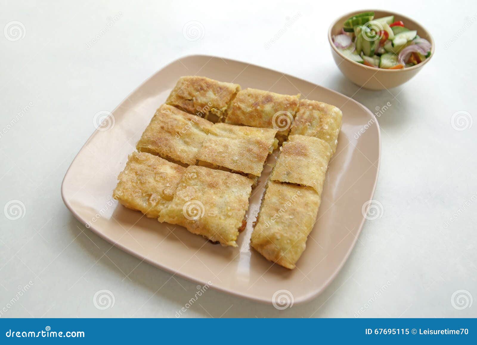 Arabian Stuffed Bread, Murtabak or Martabak Stock Image - Image of ...