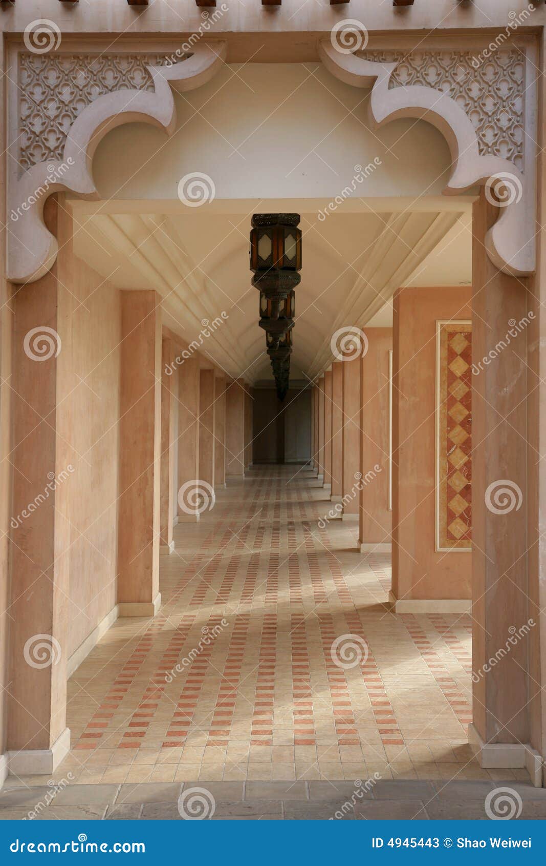 Arabian style aisle stock image. Image of tourism, traditional - 4945443