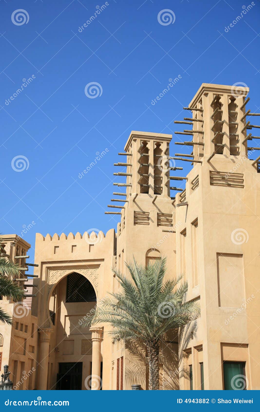 Arabian style building stock photo. Image of muslim, dubai - 4943882