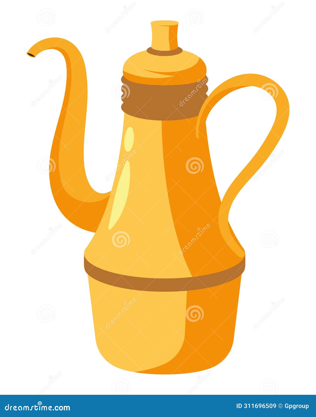 Arabian tea pot stock illustration. Illustration of kettle - 311696509