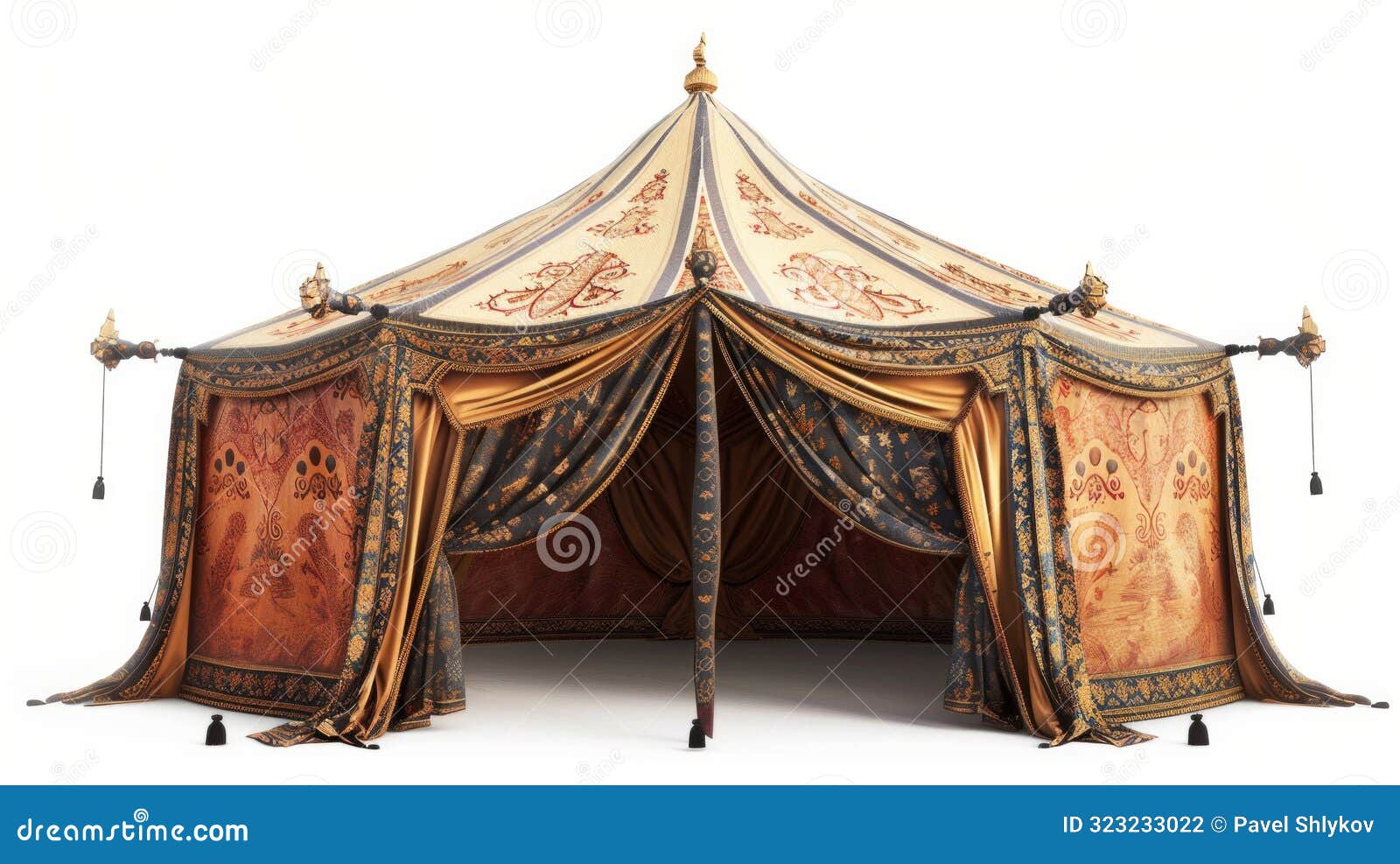 Arabian Tent Isolated on White Background Stock Photo - Image of ...