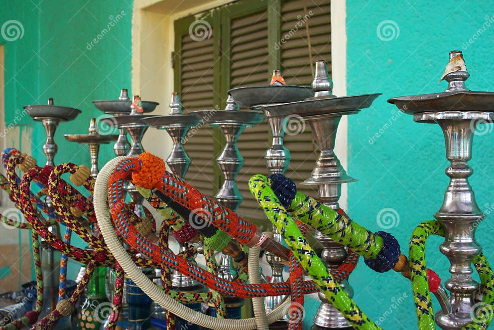 Arabian water pipes stock photo. Image of smoking, arabic - 4130738