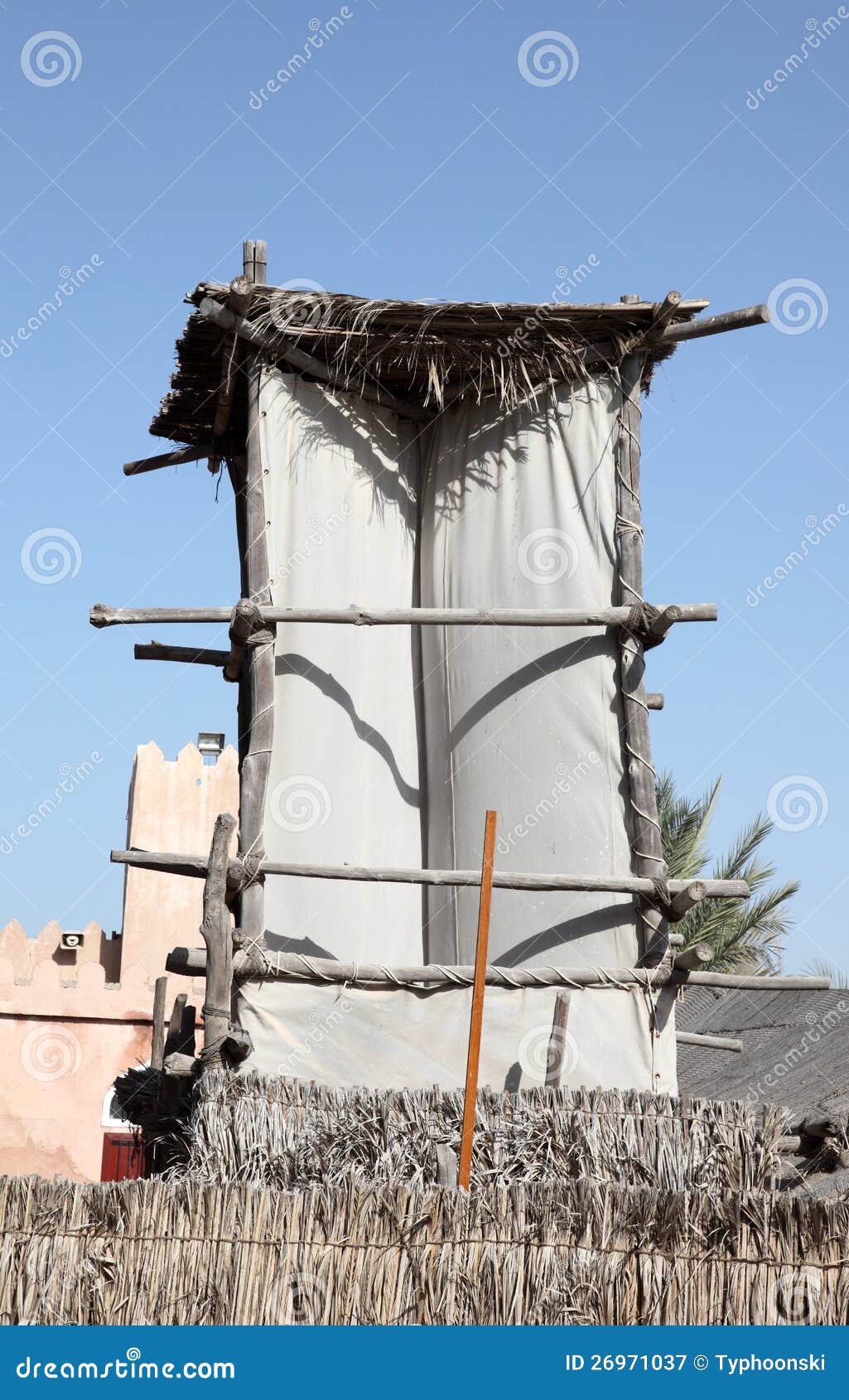 Arabian Wind Tower stock image. Image of arabia, emirates - 26971037