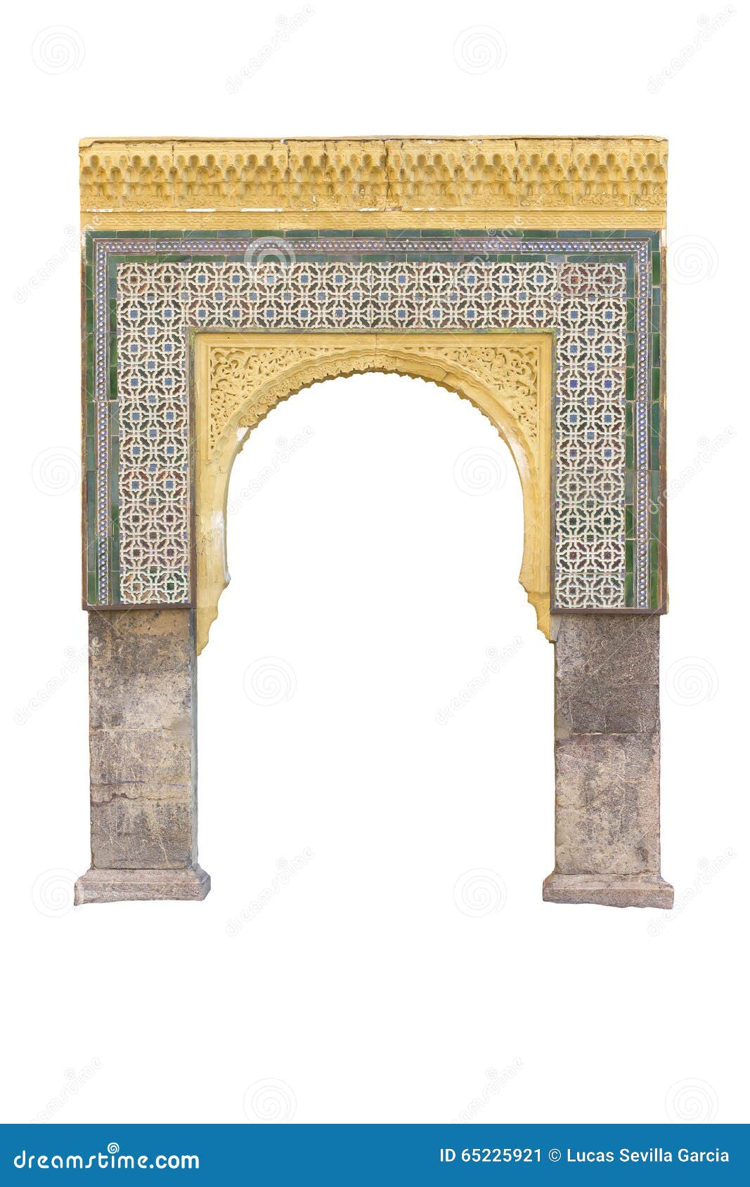 Arabic arc arquitecture stock image. Image of beige, ancient - 65225921