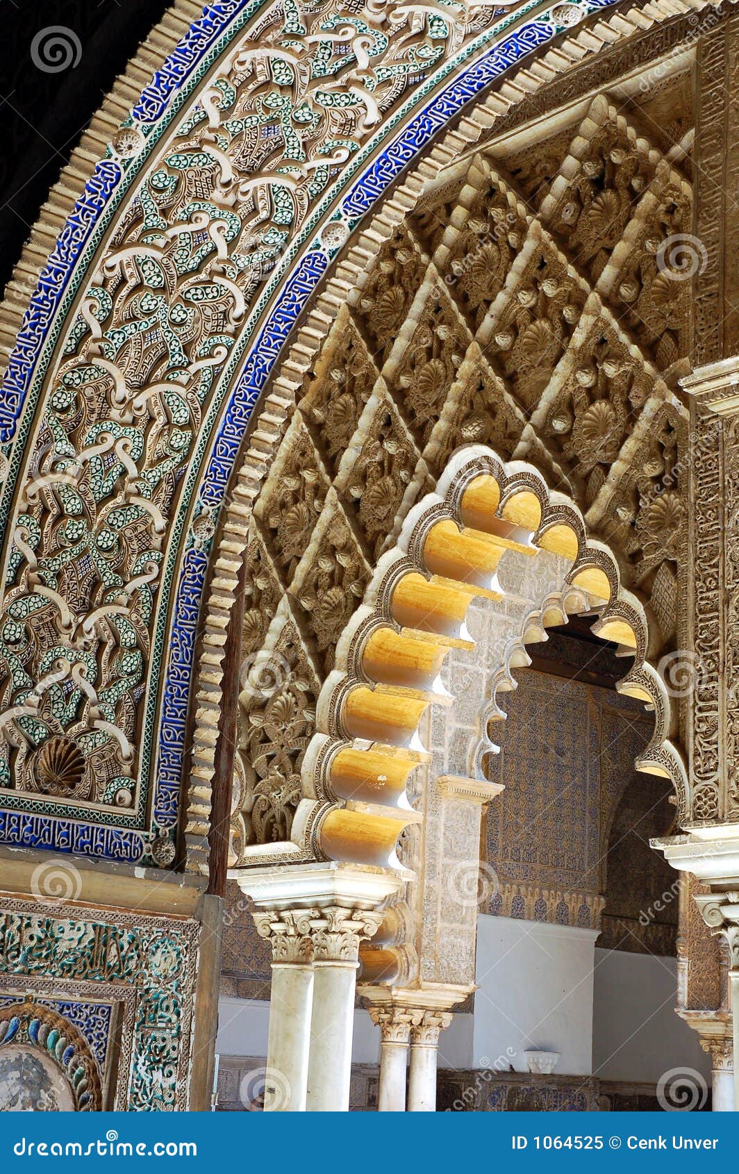 Arabic arch stock image. Image of monument, palace, motive - 1064525