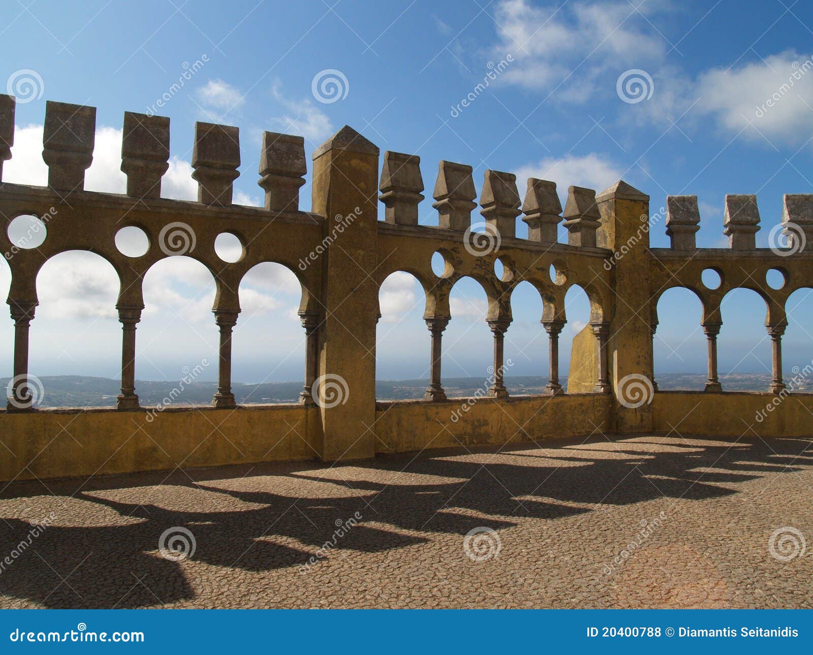 Arabic arch details stock photo. Image of castle, portuguese - 20400788