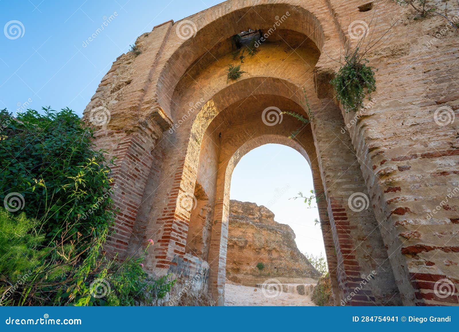 Arabic Arch On The Exterior Of The Mosque Cathedral Royalty-Free Stock ...