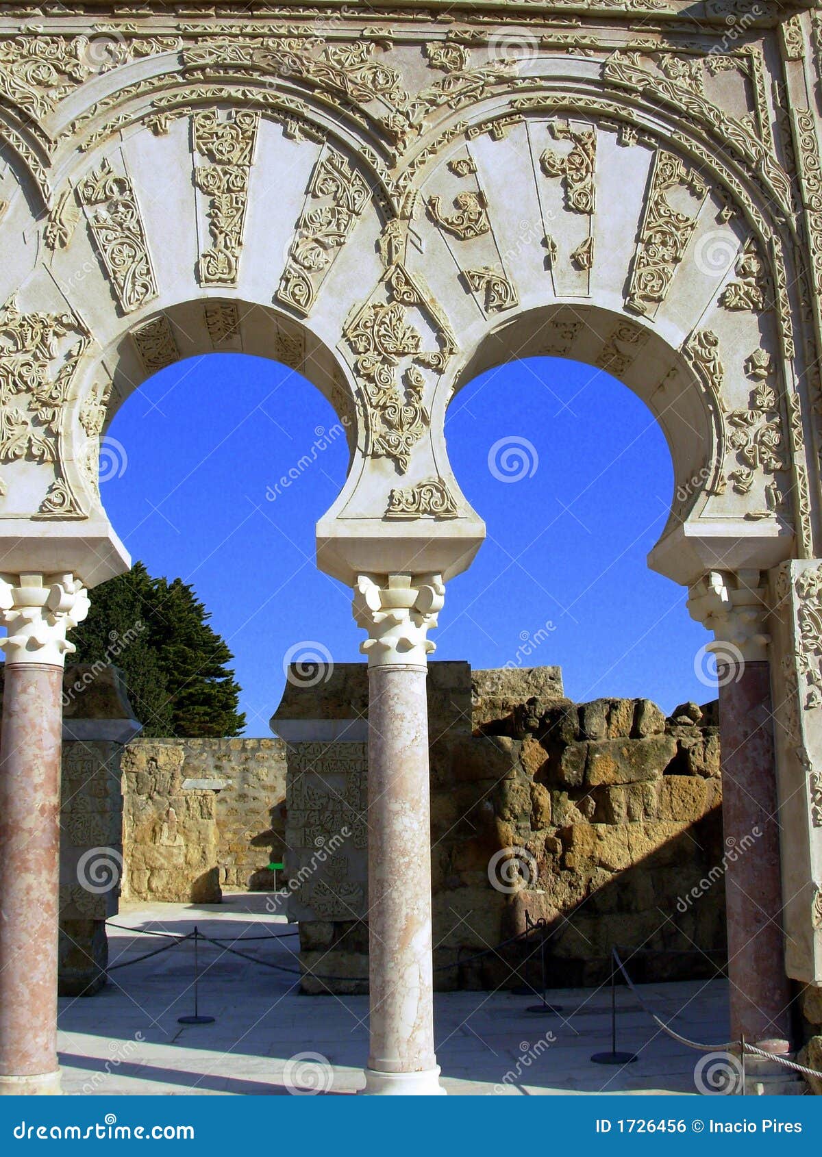 Arabic arches stock photo. Image of brick, moorish, andalusia - 1726456