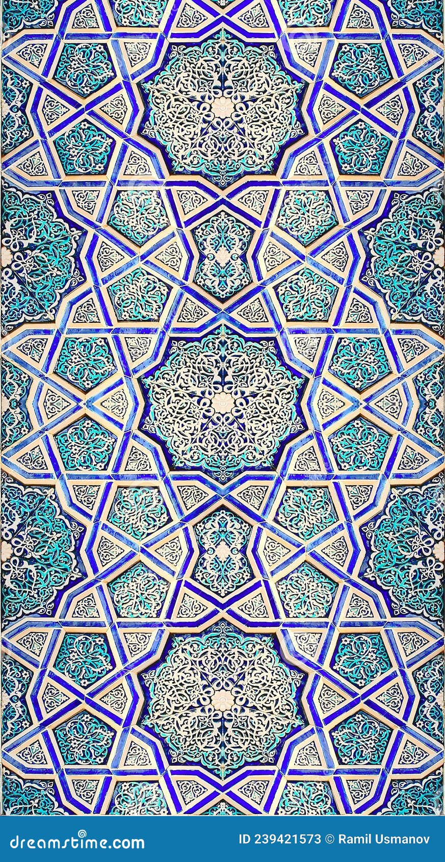 Arabic Architectural Patterns Colored. Stock Image - Image of ceramic ...
