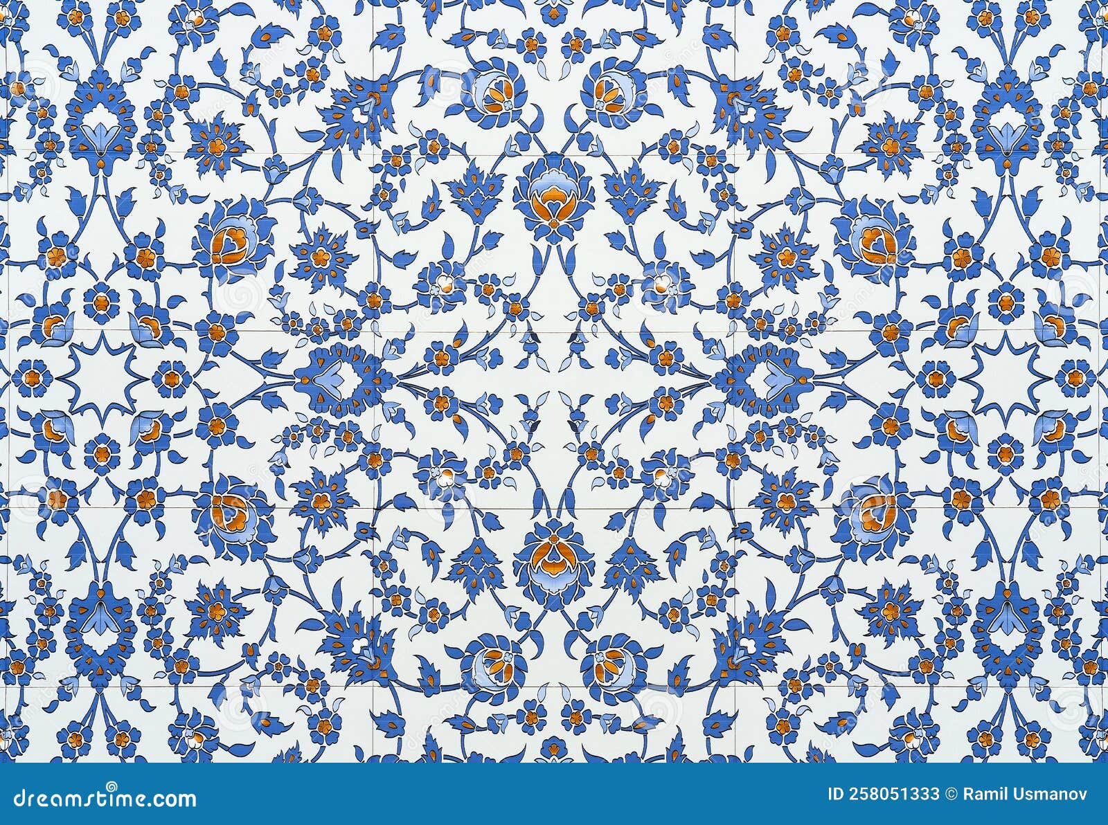 Arabic Architectural Patterns Colored. Stock Image - Image of ornate ...