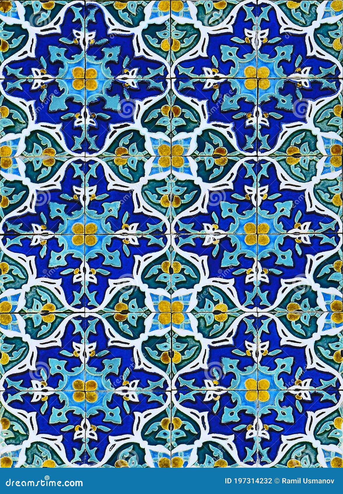 Arabic Architectural Patterns Colored.Islamic Architecture. Stock Photo ...