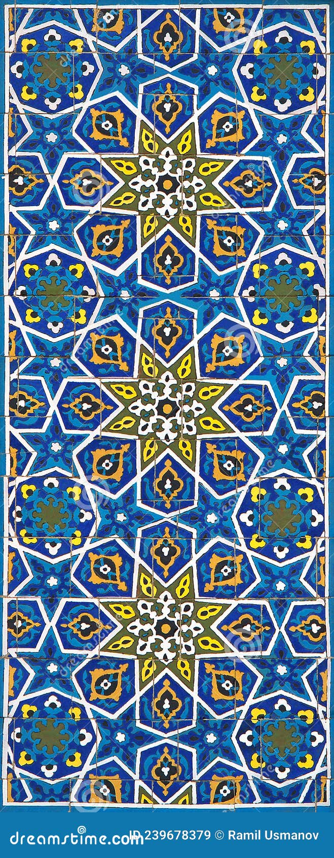 Arabic Architectural Patterns Colored. Stock Image - Image of beautiful ...