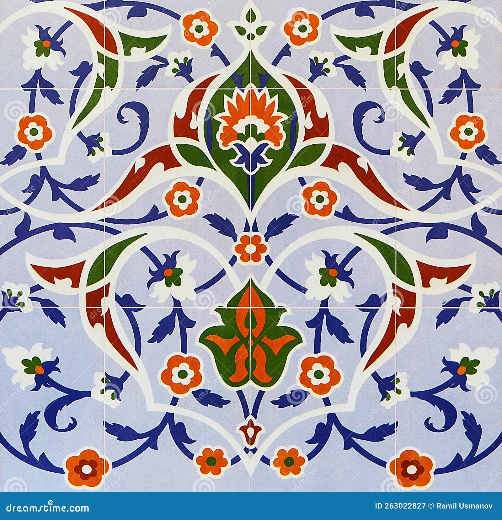 Arabic Architectural Patterns Colored. Stock Image - Image of tradition ...