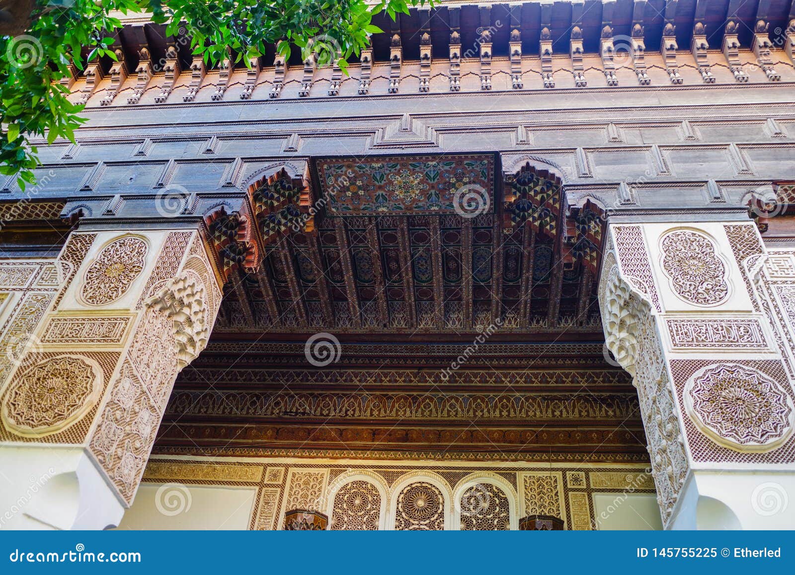 Arabic Architecture in Marrakech Stock Image - Image of design ...