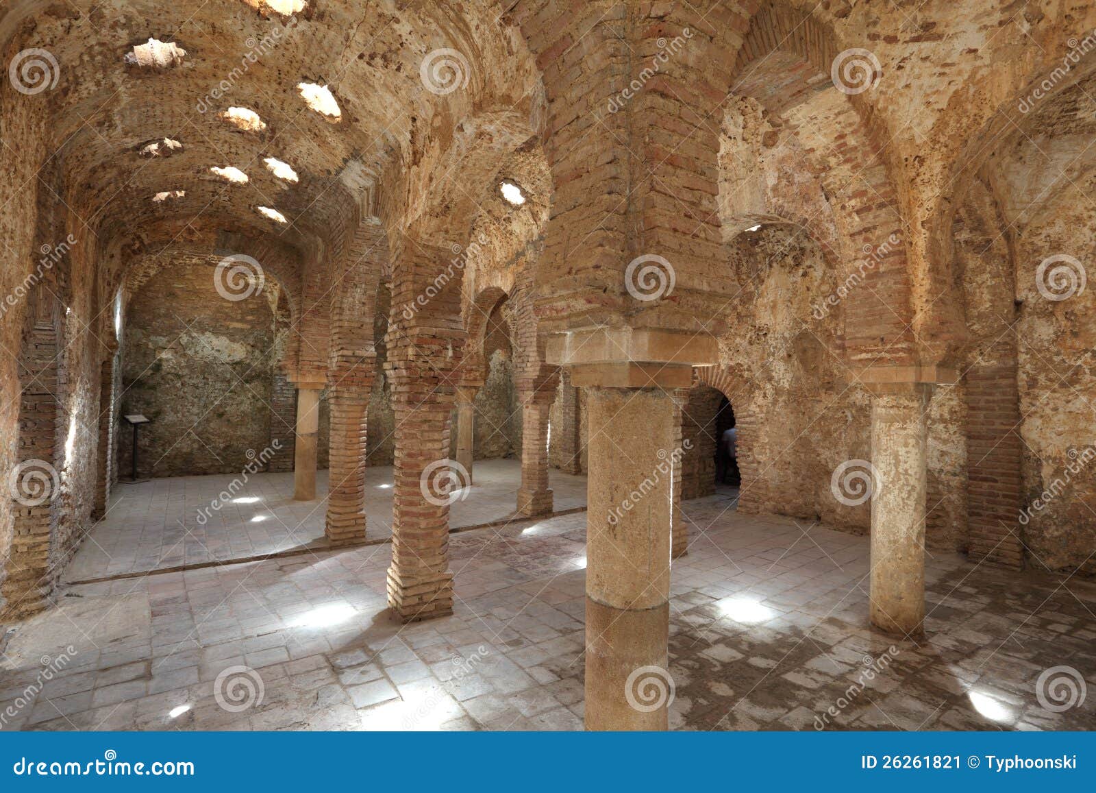 Arabic Bath Ruin in Ronda, Spain Stock Image - Image of architecture ...