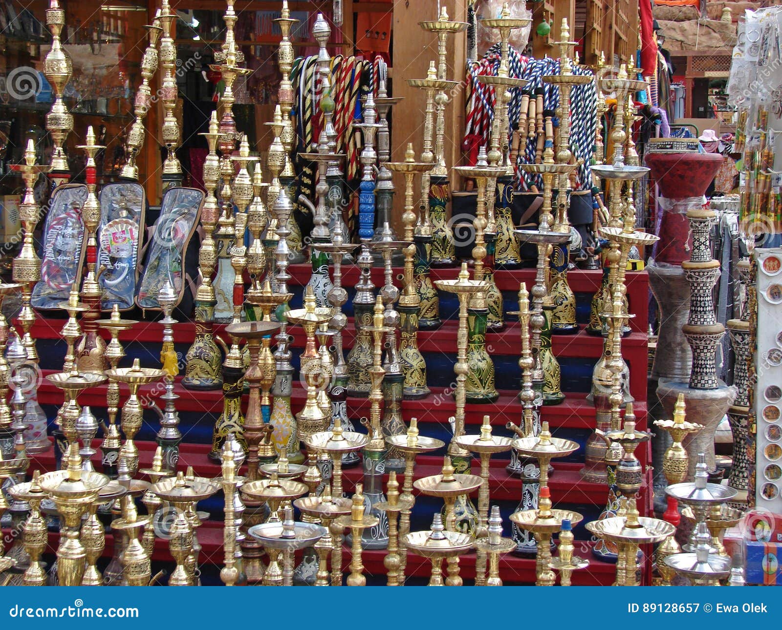 Arabic bazaar stock image. Image of narghile, summer - 89128657