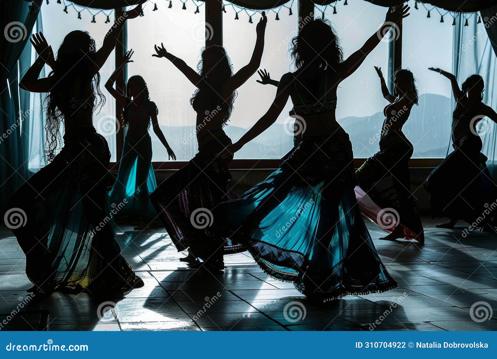 Arabic Belly Dance Class Concept Stock Photo - Image of rhythm ...
