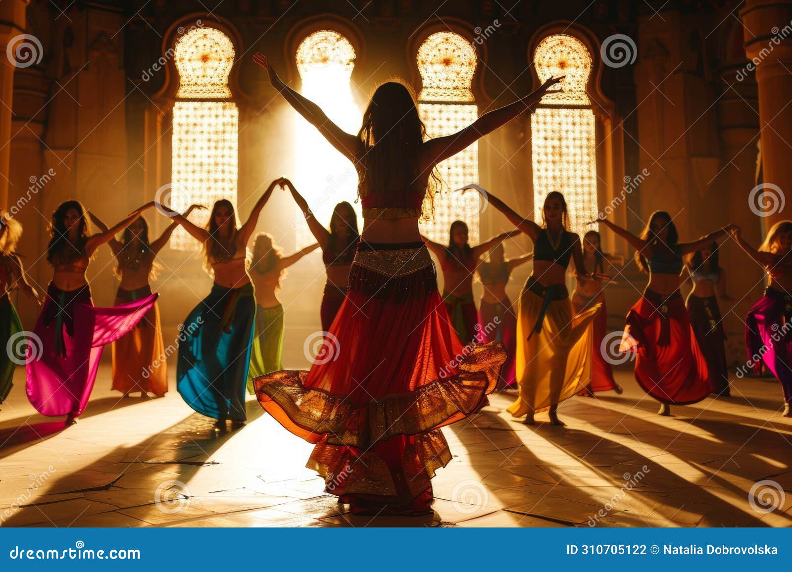 Arabic Belly Dance Class Concept Stock Photo - Image of artistry, class ...