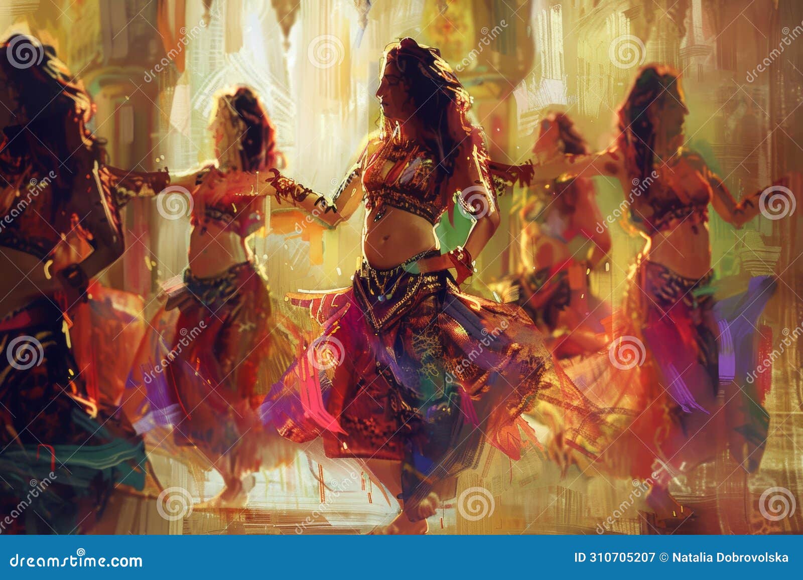 Arabic Belly Dance Class Concept Stock Image - Image of fusion, shimmy ...