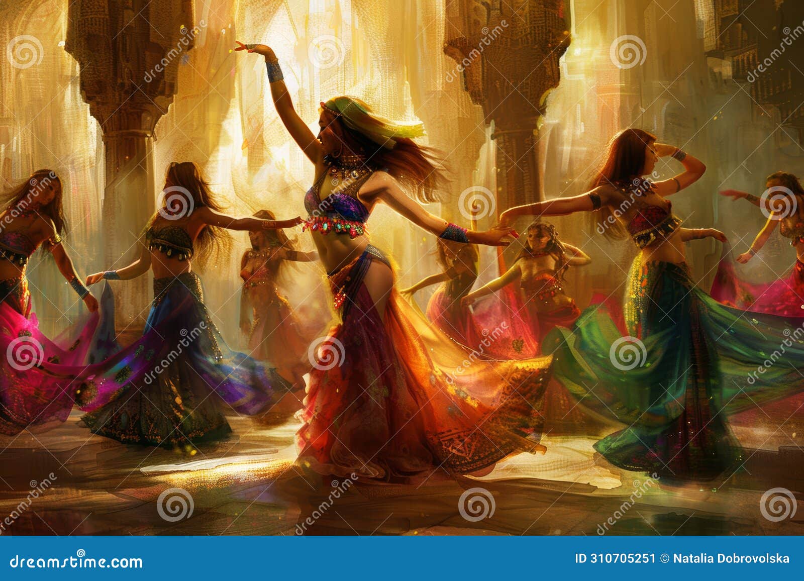 Arabic Belly Dance Class Concept Stock Image - Image of rhythm ...