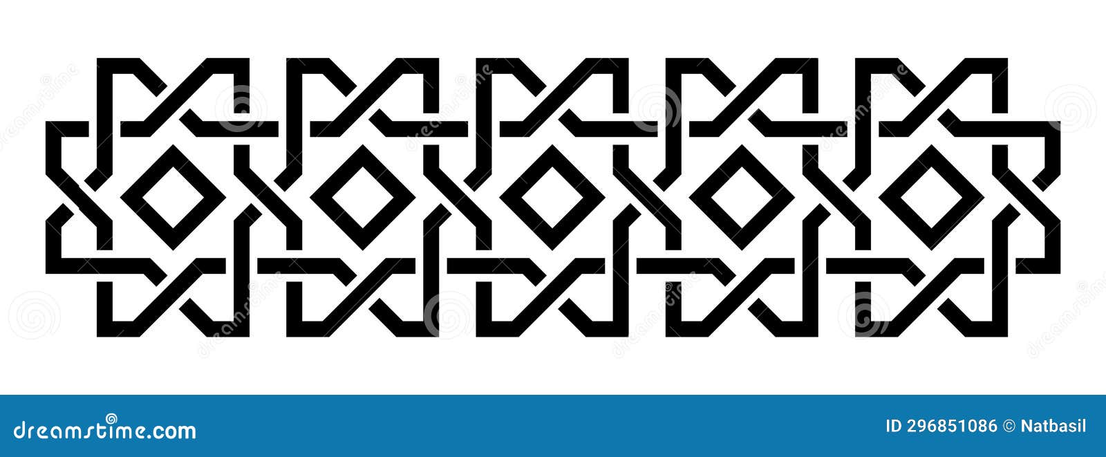 Arabic Border Decorative Design Element Stock Illustration ...