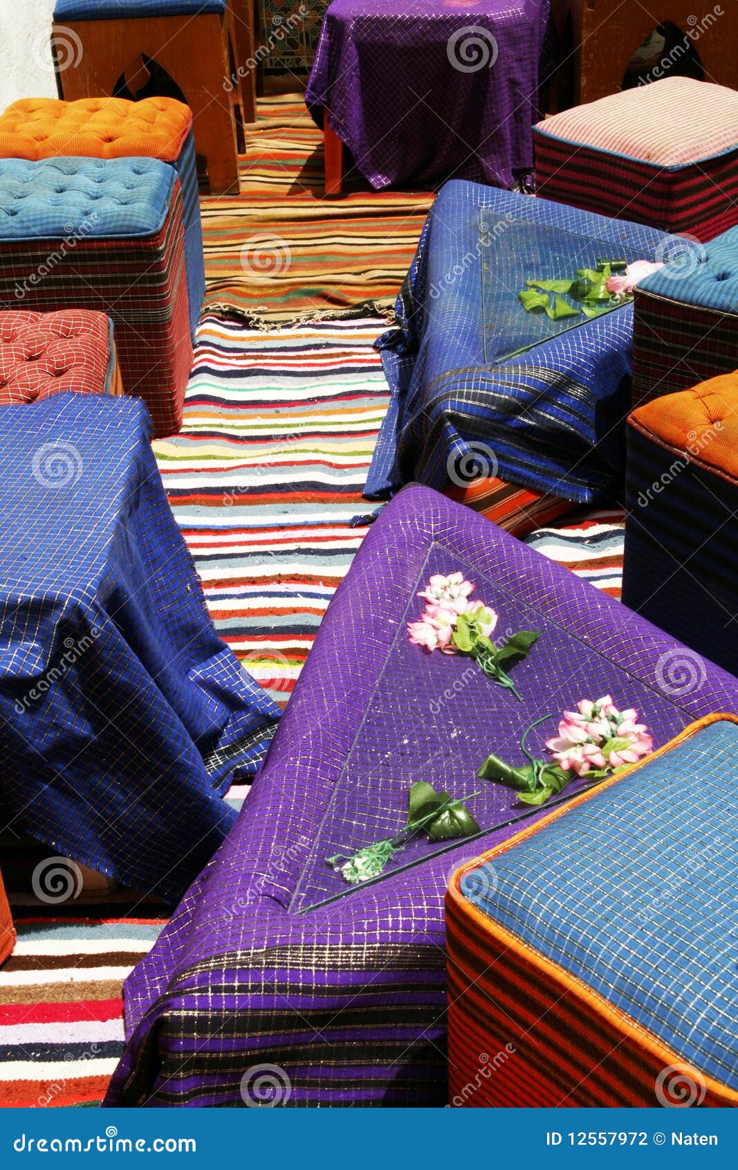Arabic cafe stock photo. Image of stripes, tunisia, attraction - 12557972