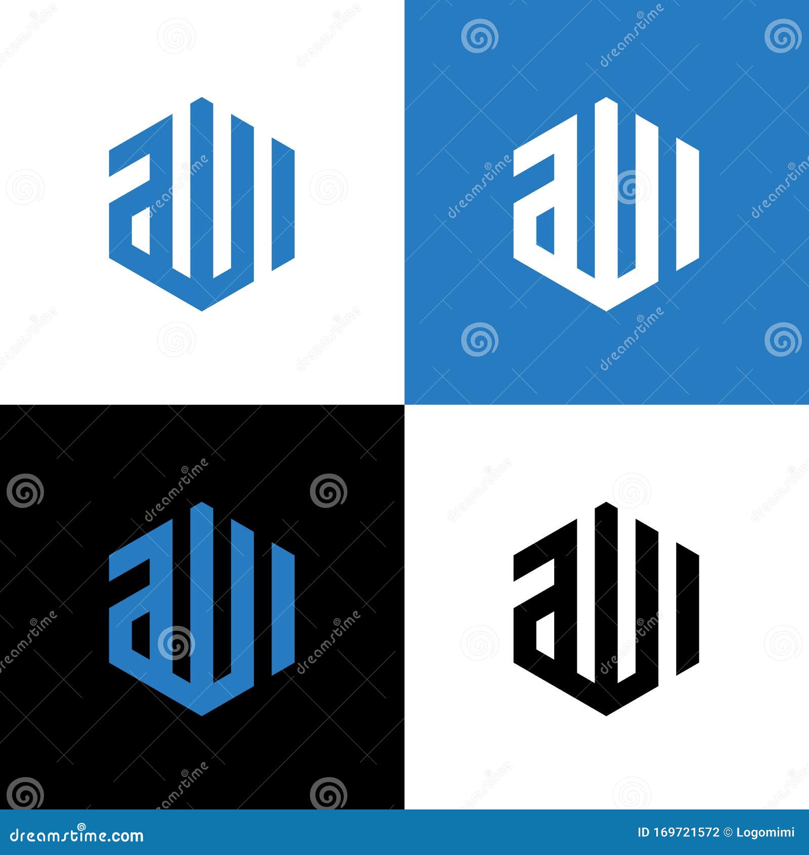 Arabic Calligraphy of Allah, Simple Hexagon Shape Symbol - Vector Stock ...