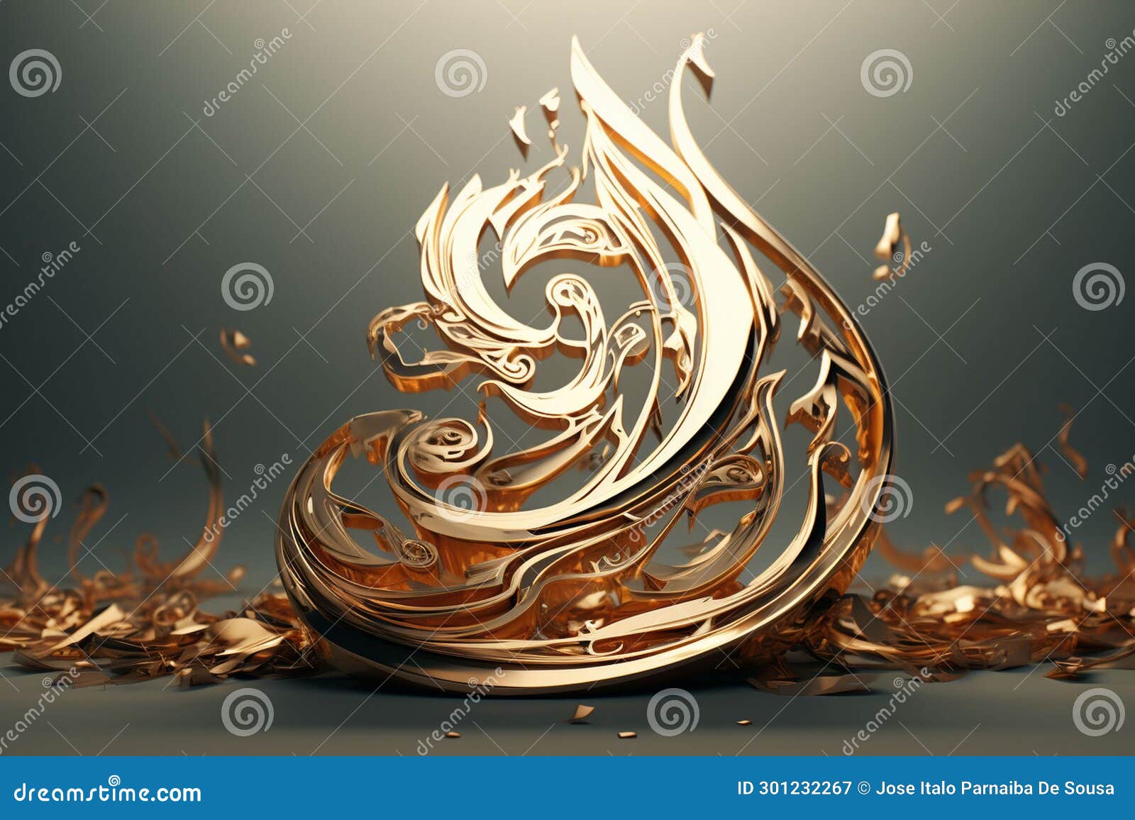 Arabic Calligraphy Blending Tradition with Stock Illustration ...