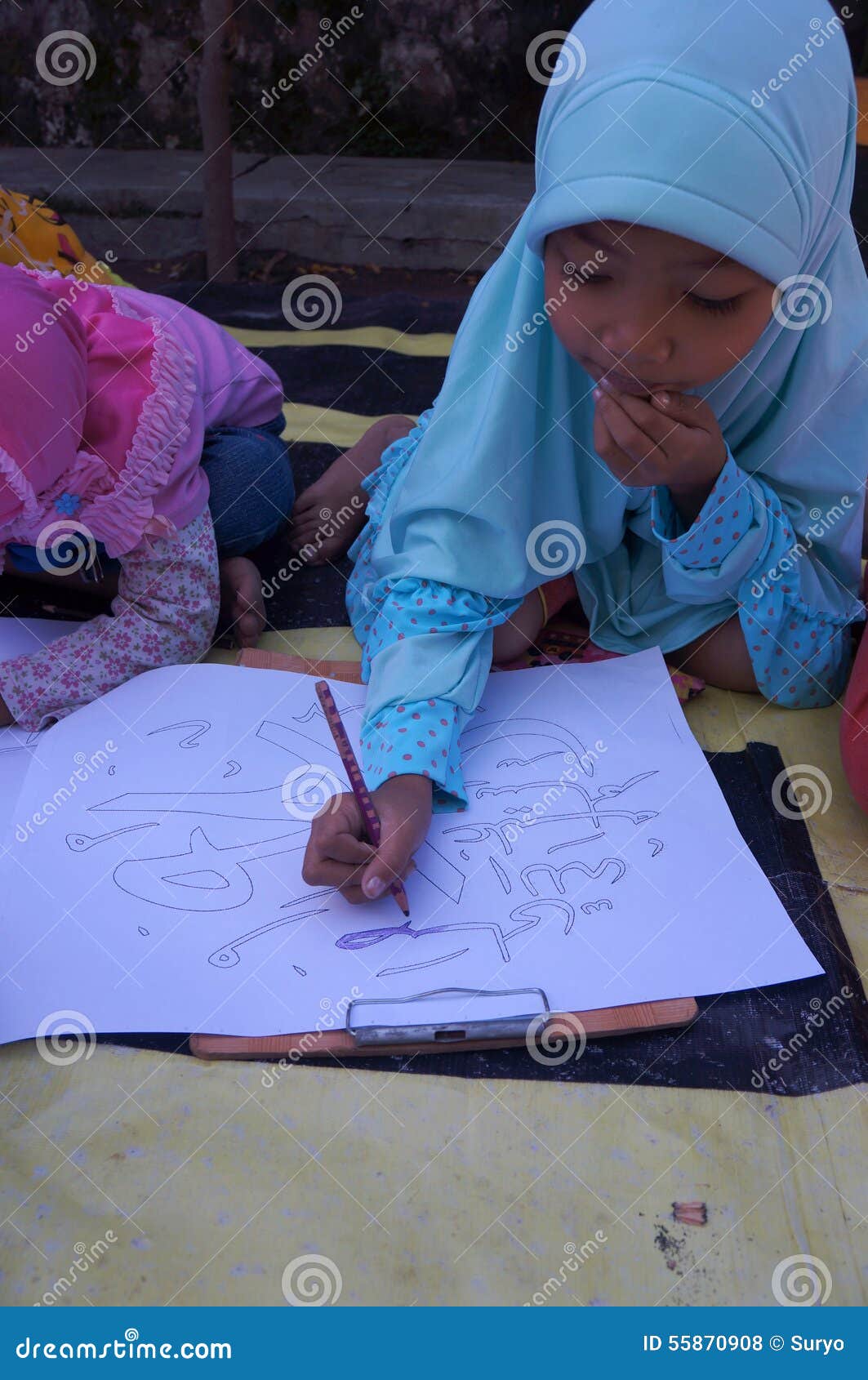 Arabic Calligraphy Made From Permanent Markers Editorial Image ...