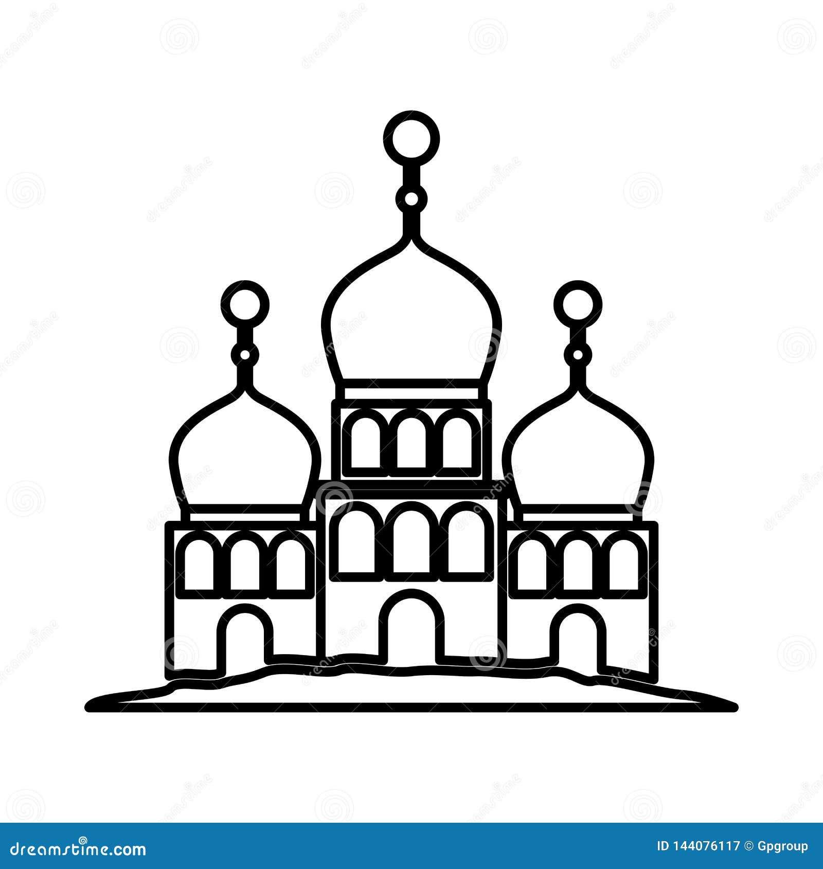 Arabic Castle Building Facade Stock Vector - Illustration of ancient ...