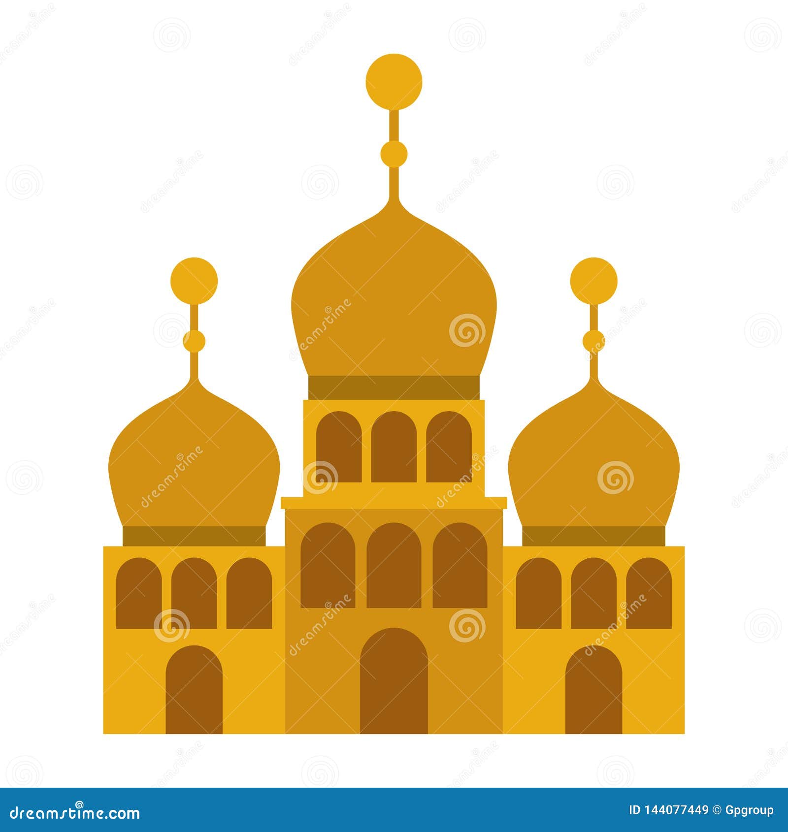 Arabic Castle Building Facade Stock Vector - Illustration of landmarks ...