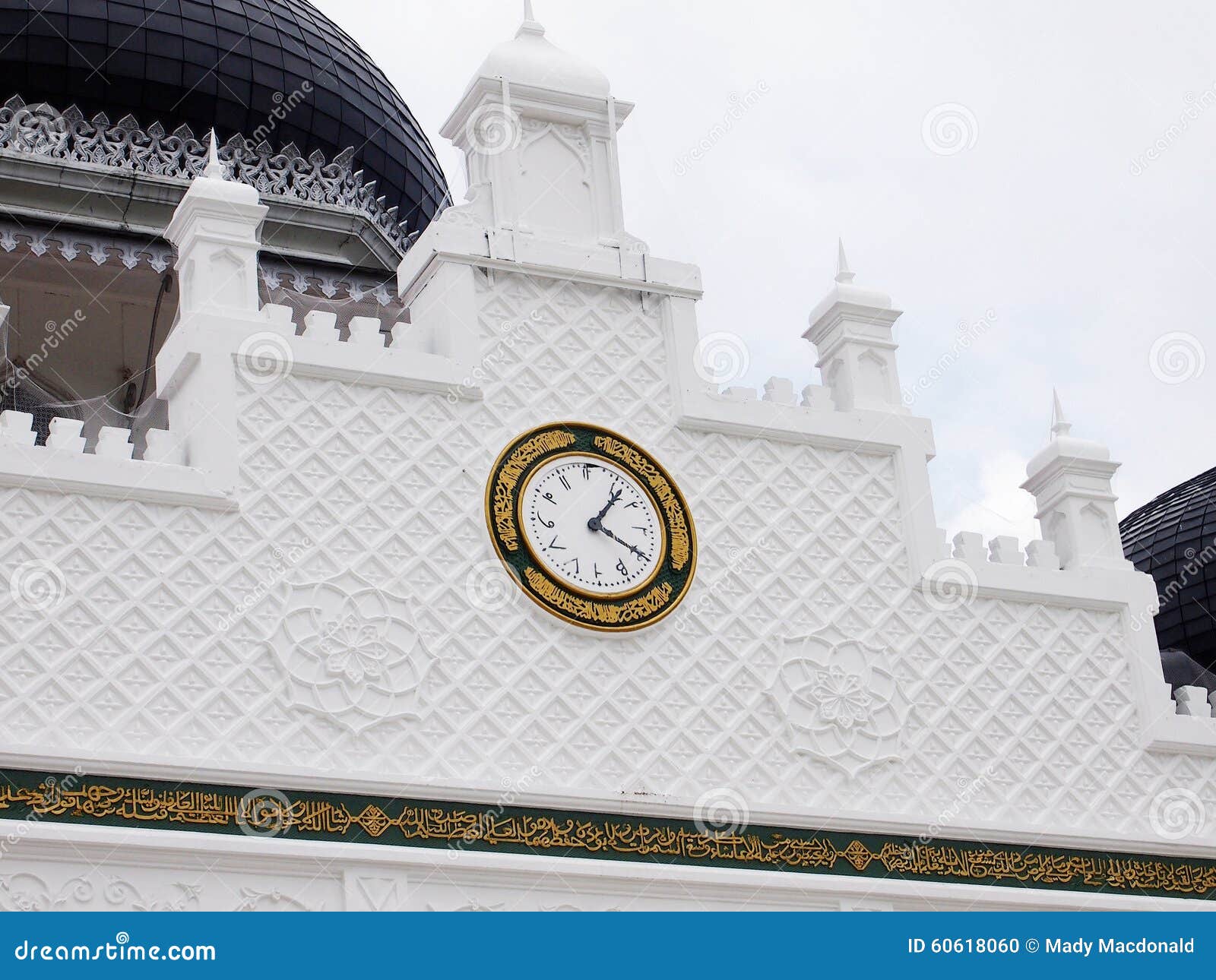 Arabic Clock stock photo. Image of script, plated, numbered - 60618060