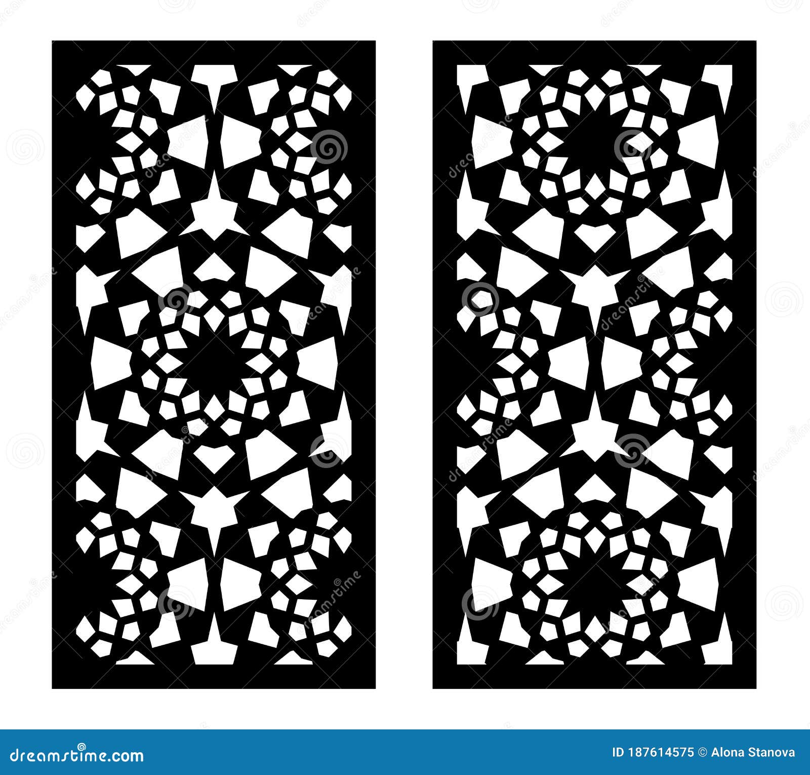 Arabic Cnc Vector Panel. Laser Cutting. Template for Cnc. Interior ...