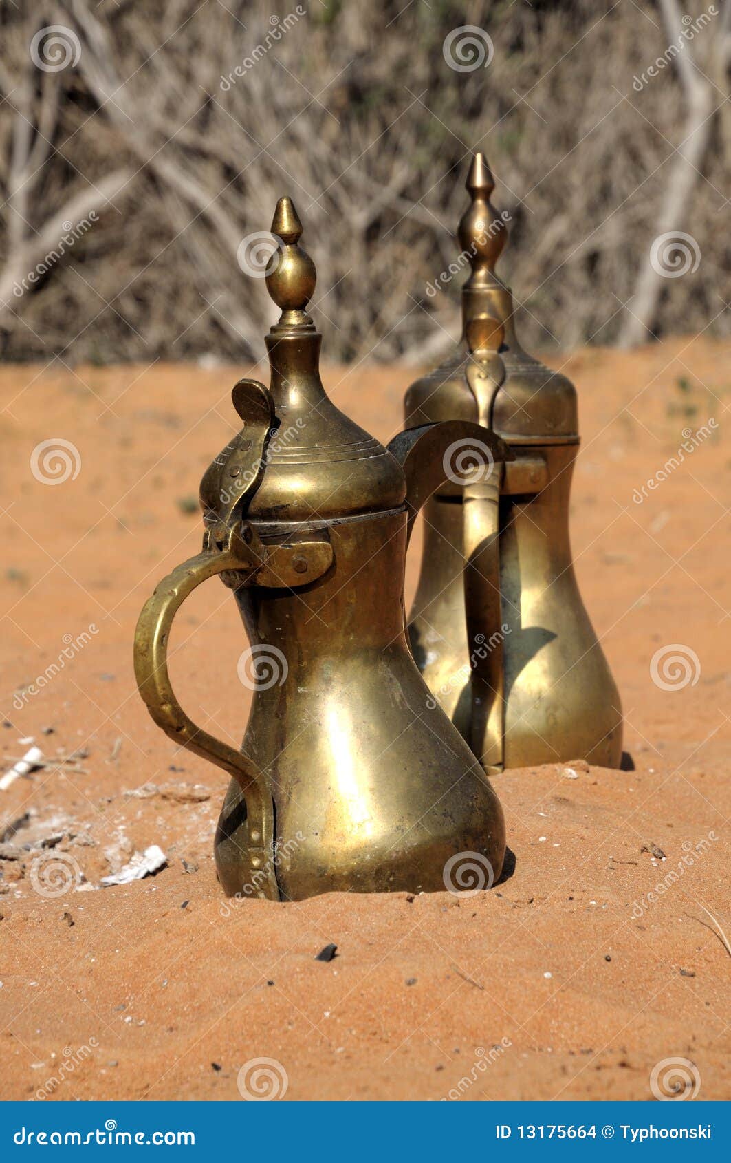 Arabic coffee pot stock photo. Image of crafts, desert - 13175664